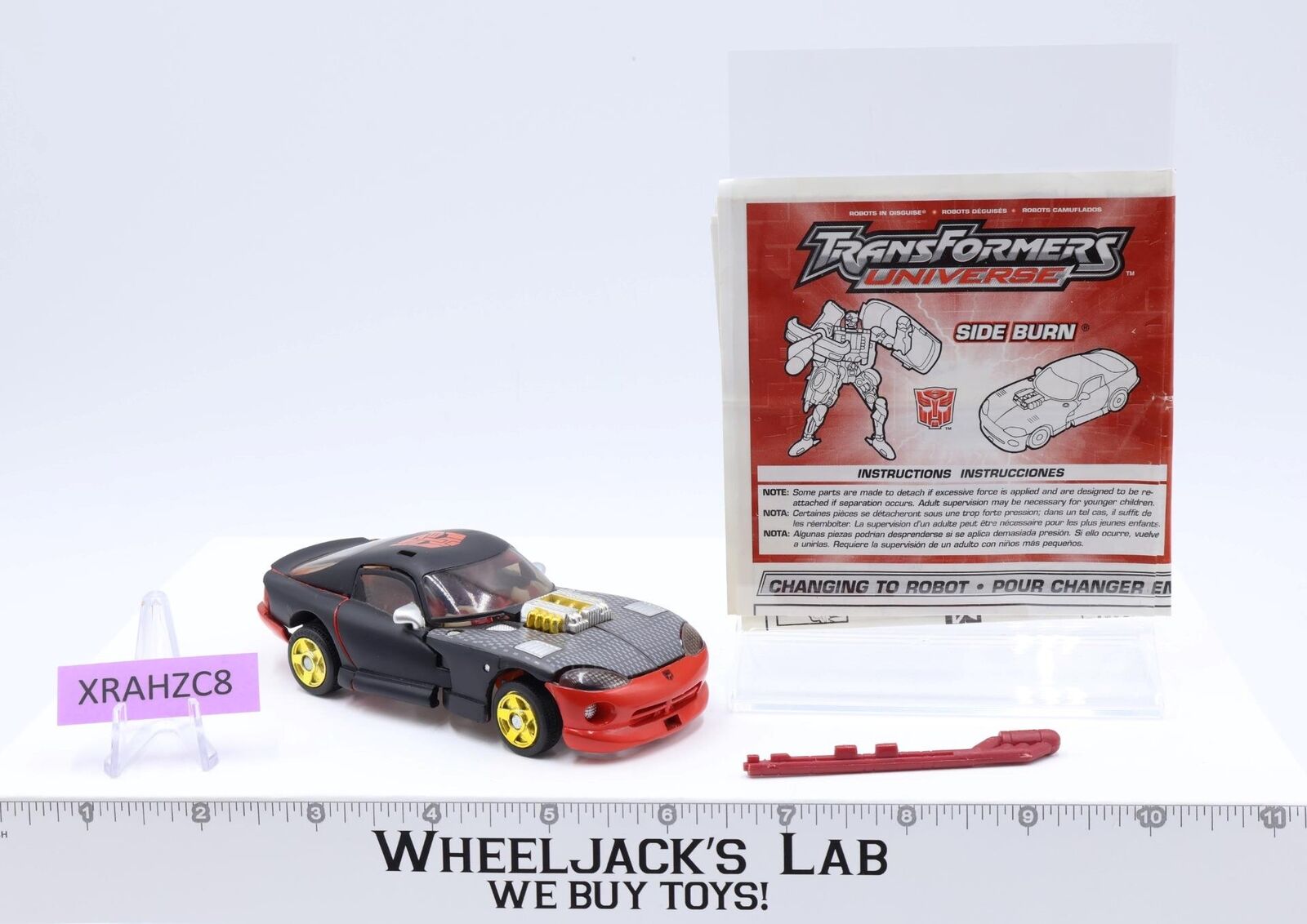 Side Burn Transformers Universe 2003 Hasbro Action Figure - Wheeljack's Lab