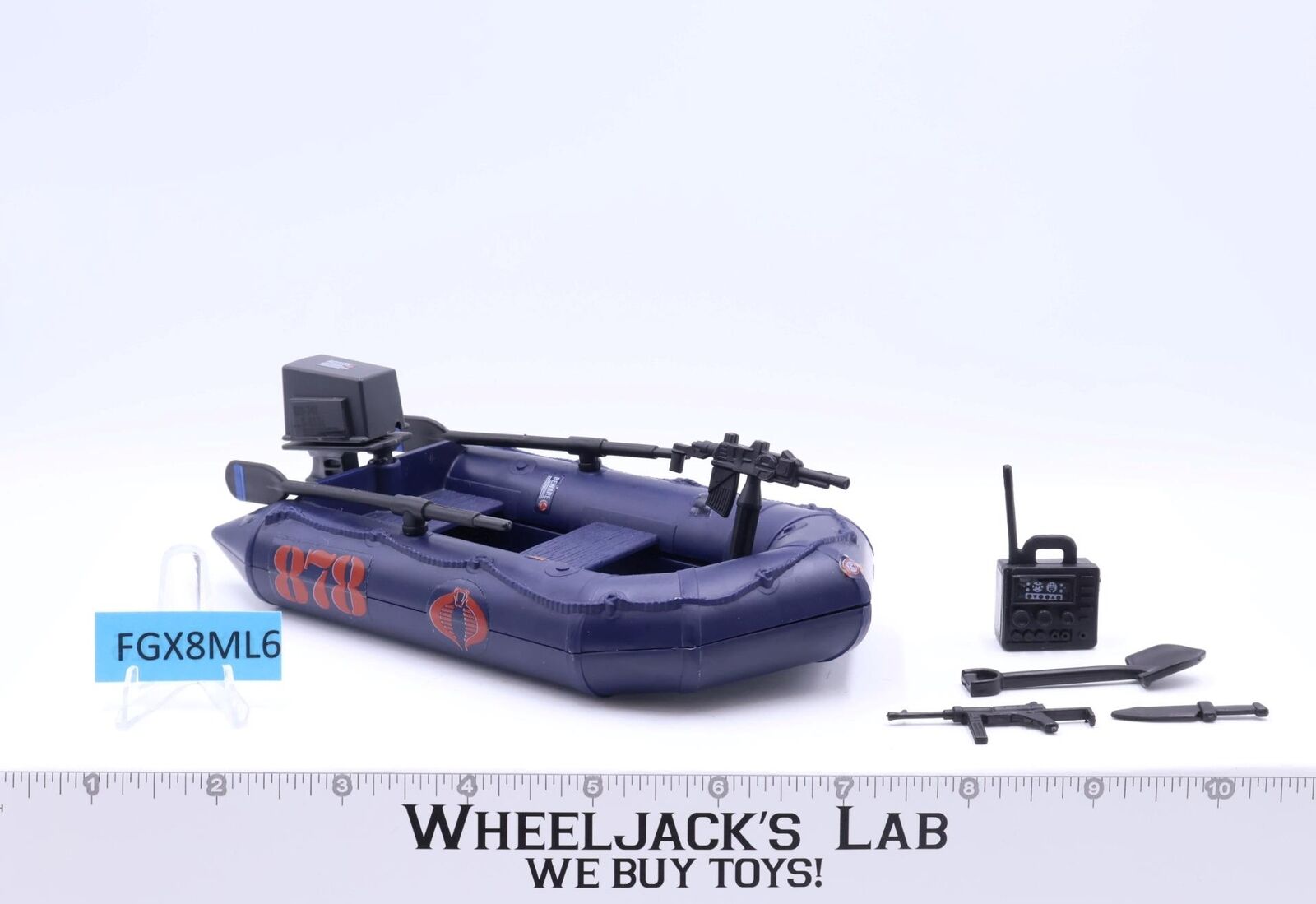 Cobra Night Landing Raft 100% Complete G.I. Joe 1985 Hasbro Vintage ...