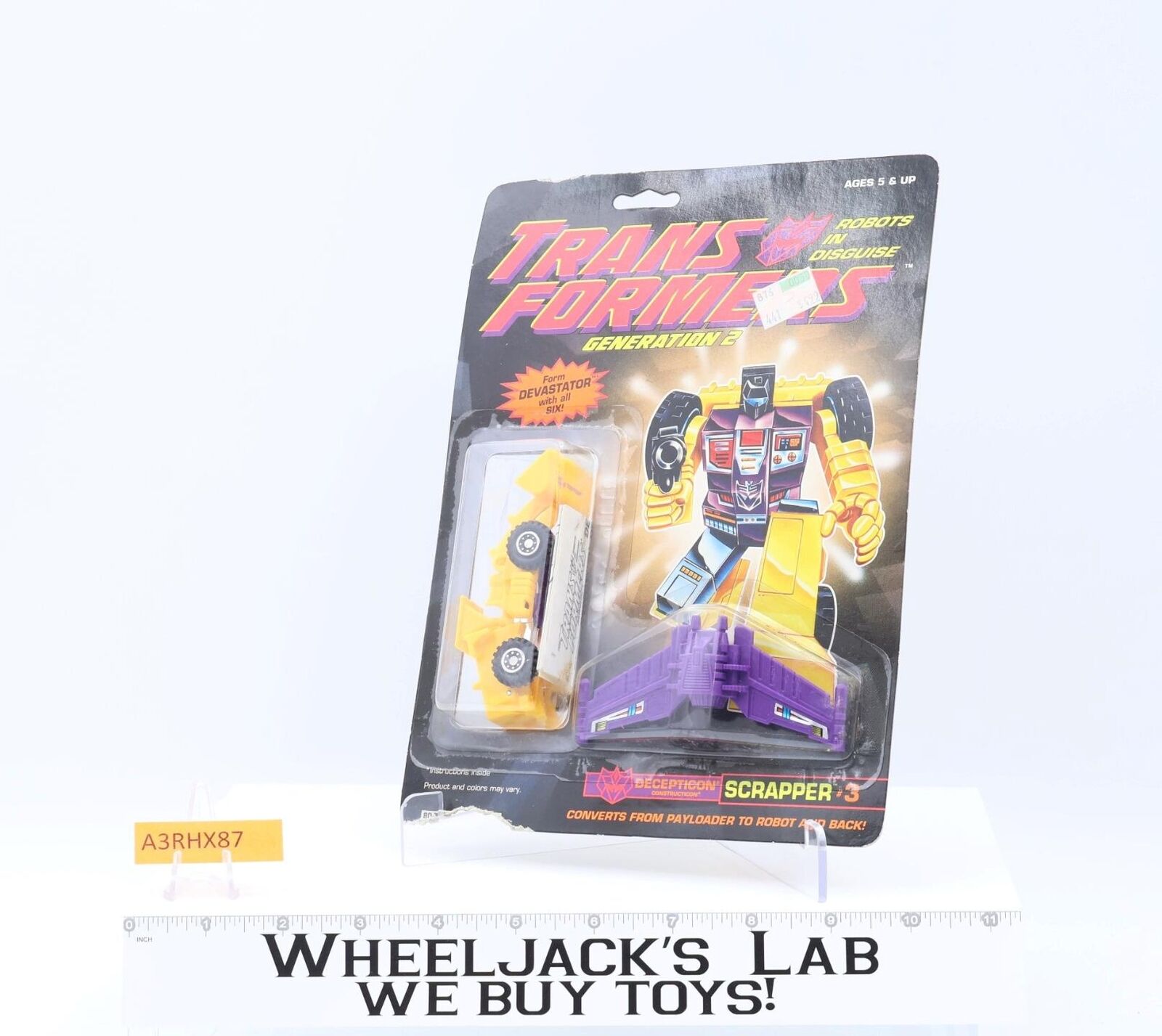 Scrapper Constructicon G2 Transformers 1992 Hasbro Action Figure MOSC ...