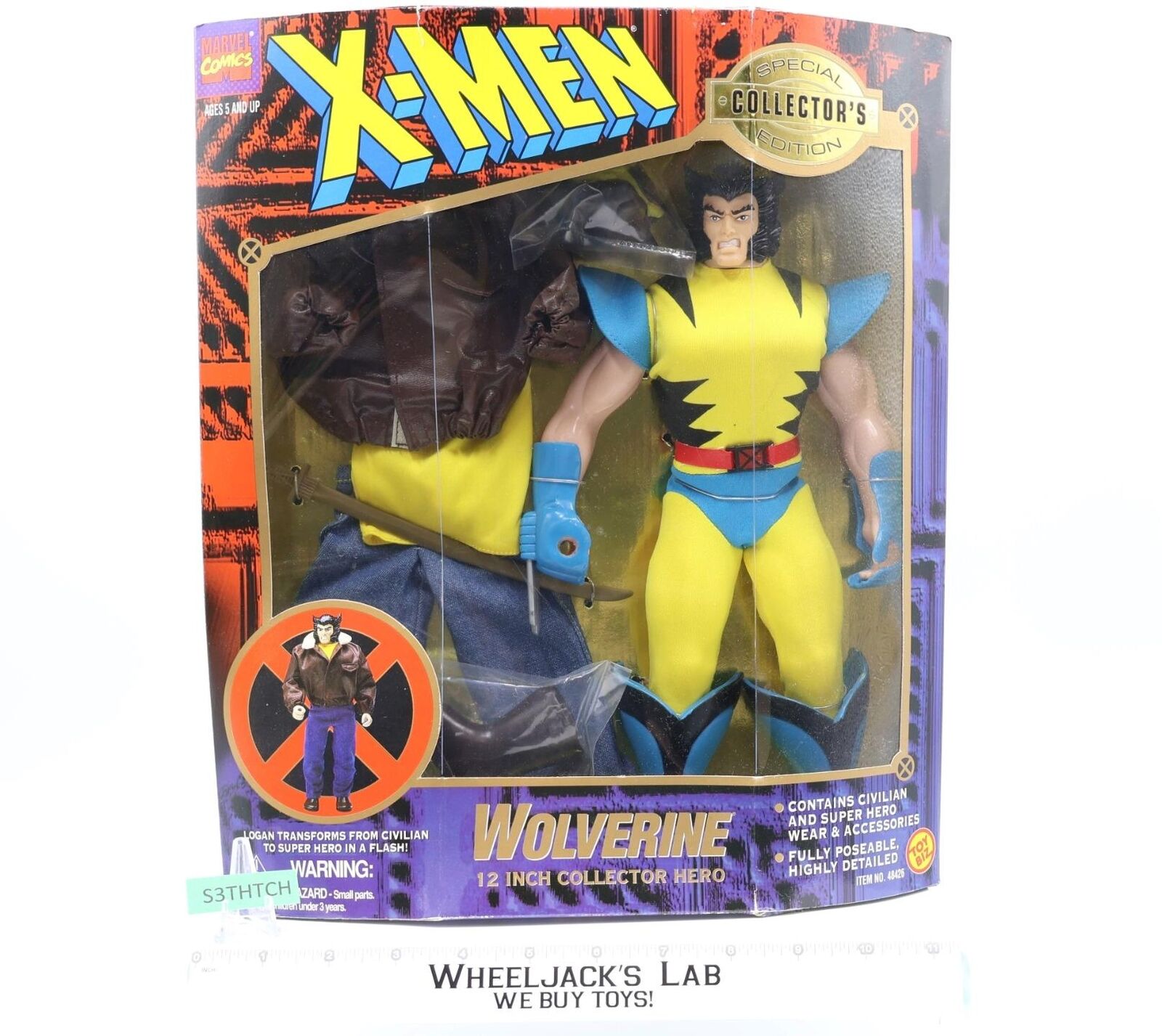 Wolverine Marvel Comics X-Men Collector's Edition 1995 Toybiz NEW ...