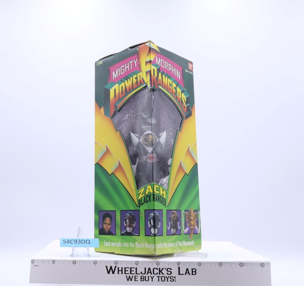 Zach Black Ranger Complete Mighty Morphin Power Rangers 1993 Bandai 8 ...