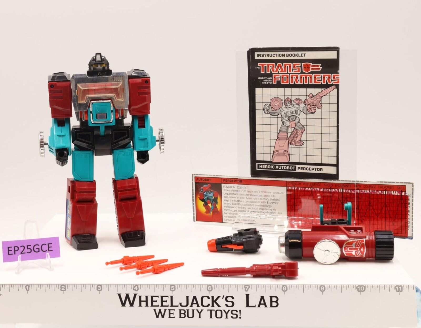 Perceptor 100% Complete 1985 Vintage G1 Transformers Microscope Figure ...
