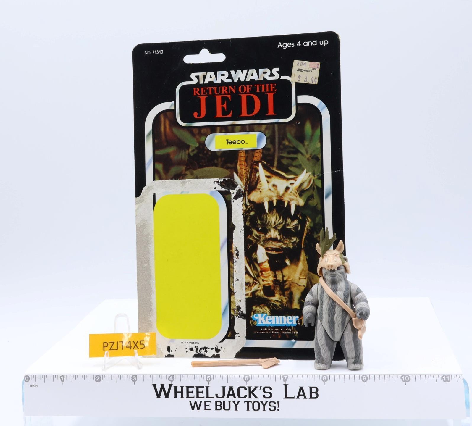 Teebo Ewok 100% Complete 77 Back-A Star Wars ROTJ 1983 Kenner Figure NO REPRO - Wheeljack's Lab