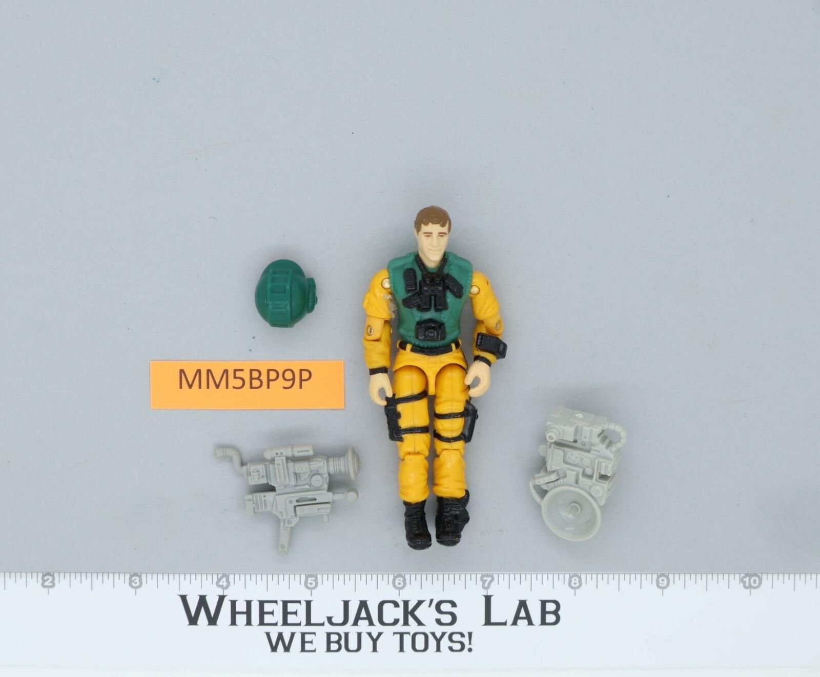Scoop V1 G.I. Joe 1989 Hasbro Vintage Action Figure - Wheeljack's Lab