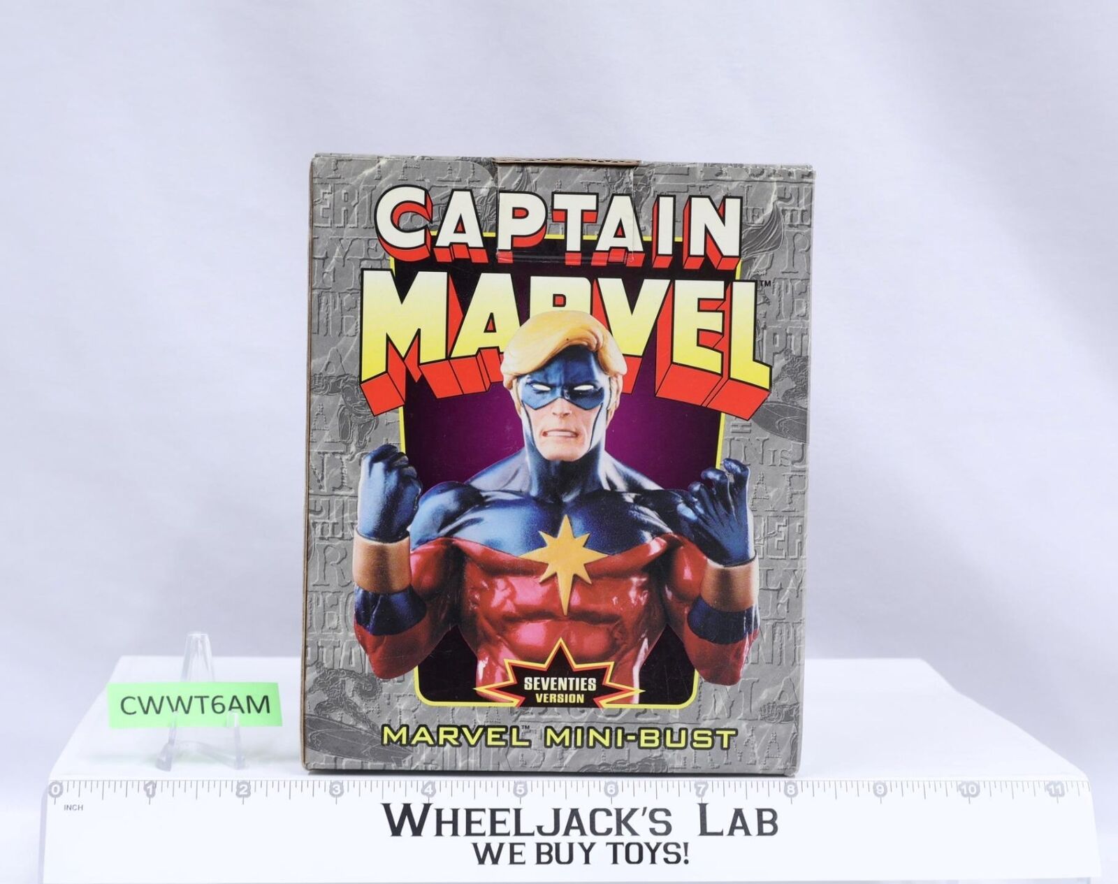 Captain Marvel 70s Version Marvel Mini-Bust 2002 Bowen Designs 1894/ ...