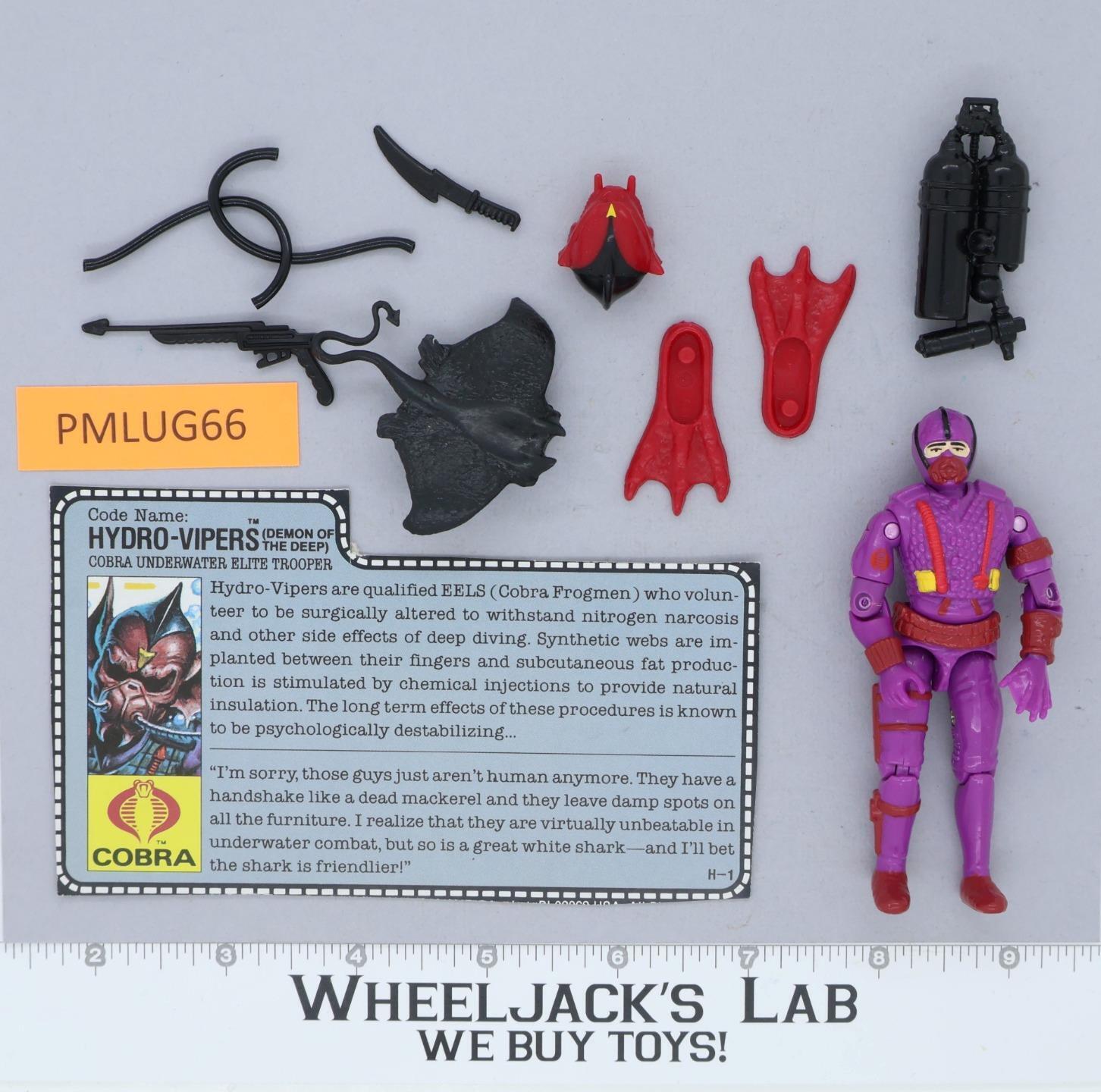 Hydro-Viper V1 100% Complete G.I. Joe 1988 Hasbro Vintage Action Figure ...