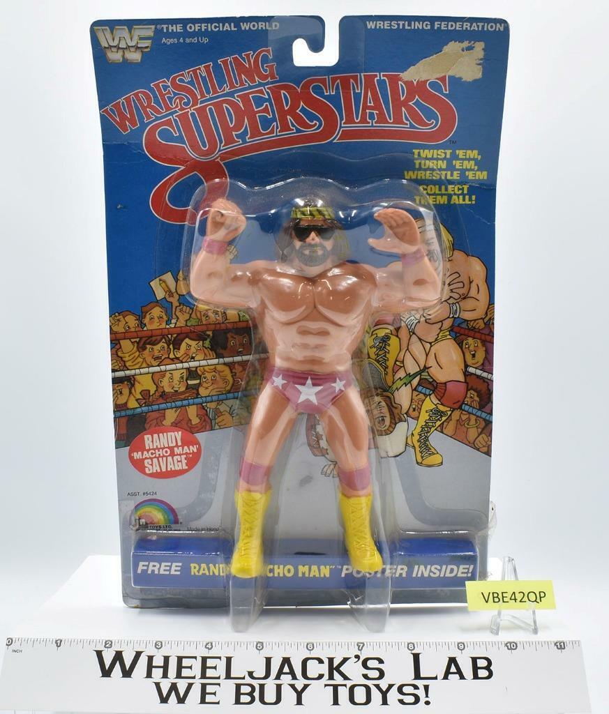 Randy Savage Wrestling Superstars WWF 1985 Titan Sports 8" Figure MOSC ...