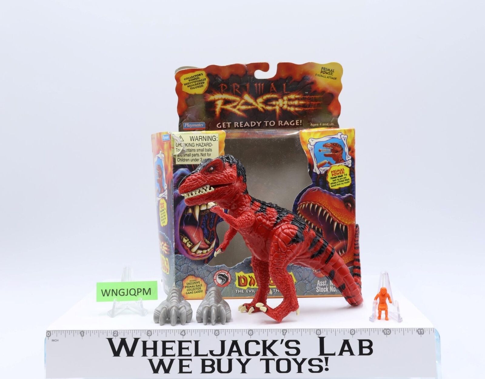 Diablo T-Rex Dinosaur Primal Rage 1994 Playmates Action Figure ...