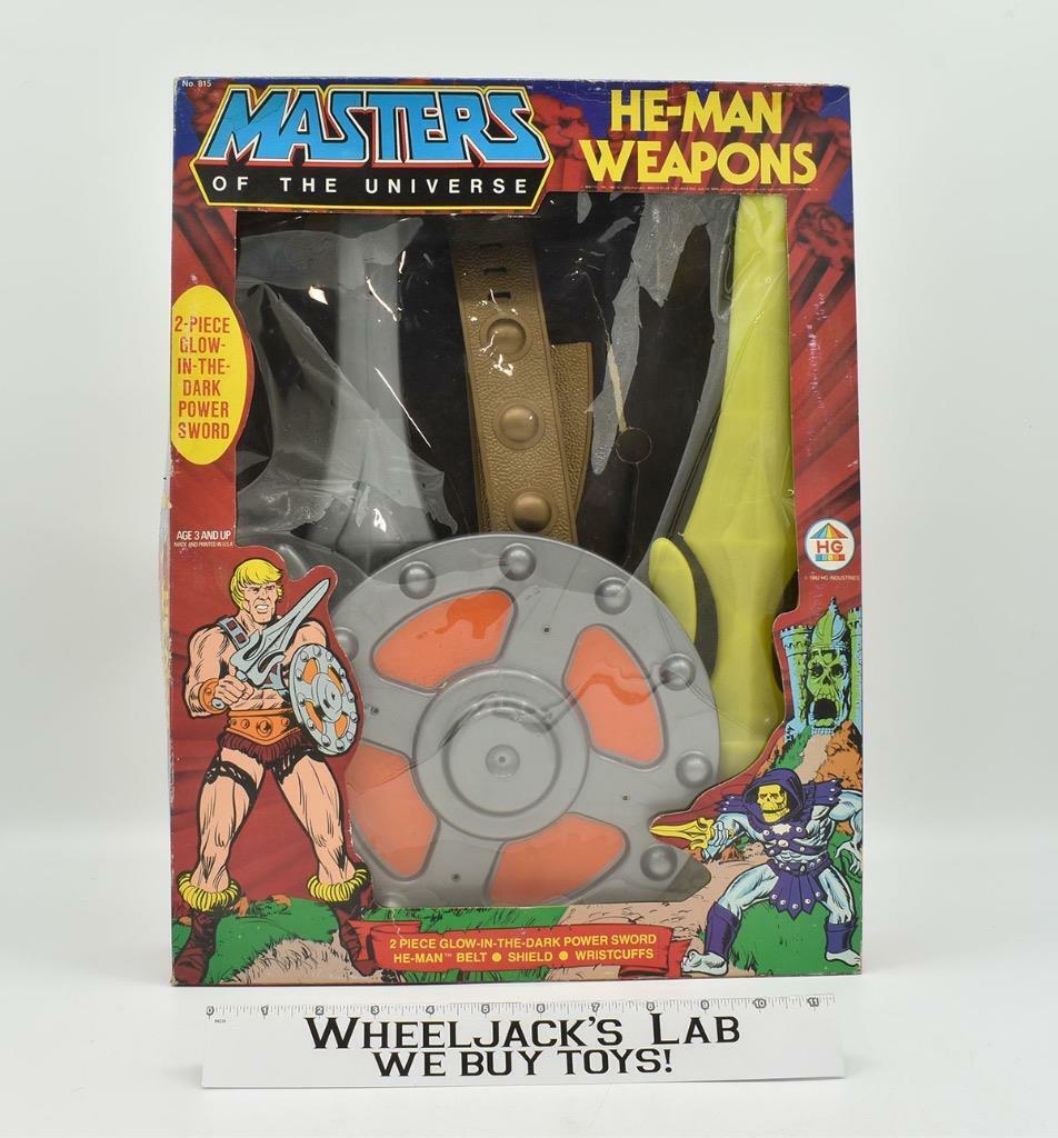 He-Man Weapons Set He-Man MOTU MIB 1982 Mattel Masters of the Universe ...