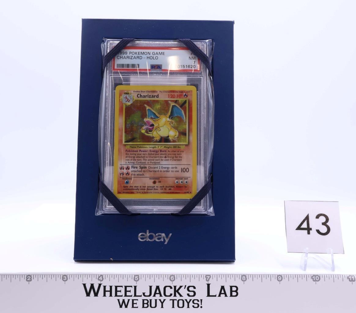 Charizard 1999 Holo Base Set #4/102 PSA GRADED 7 EBAY VAULT Pokemon ...