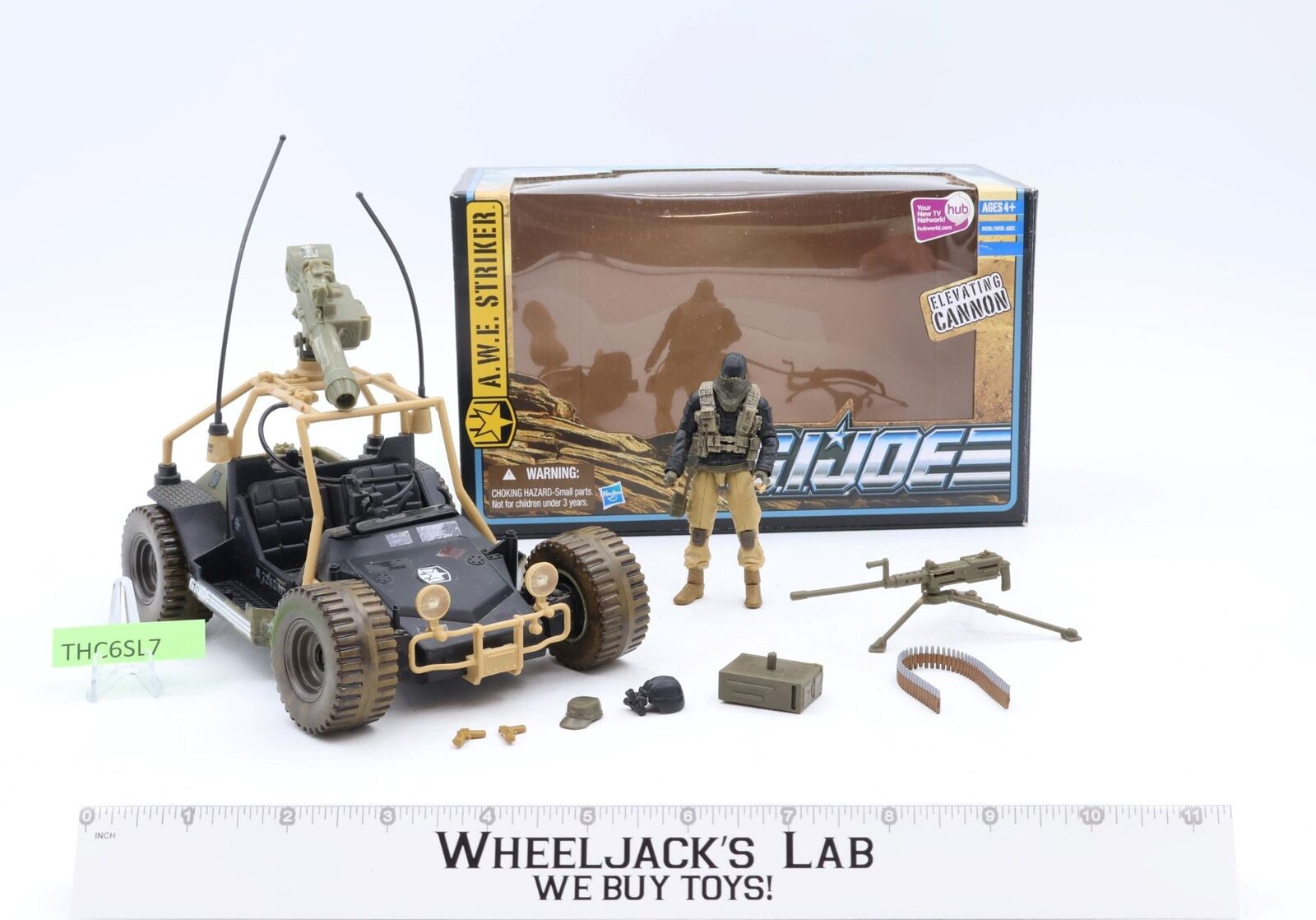 A.W.E. Striker W/ Night Fox 100% Complete GI Joe 2010 Hasbro Action Figure - Wheeljack's Lab