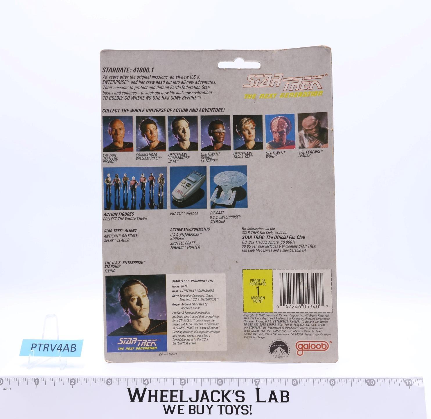 Lieutenant Commander Data Star Trek The Next Generation 1988 Galoob NEW ...