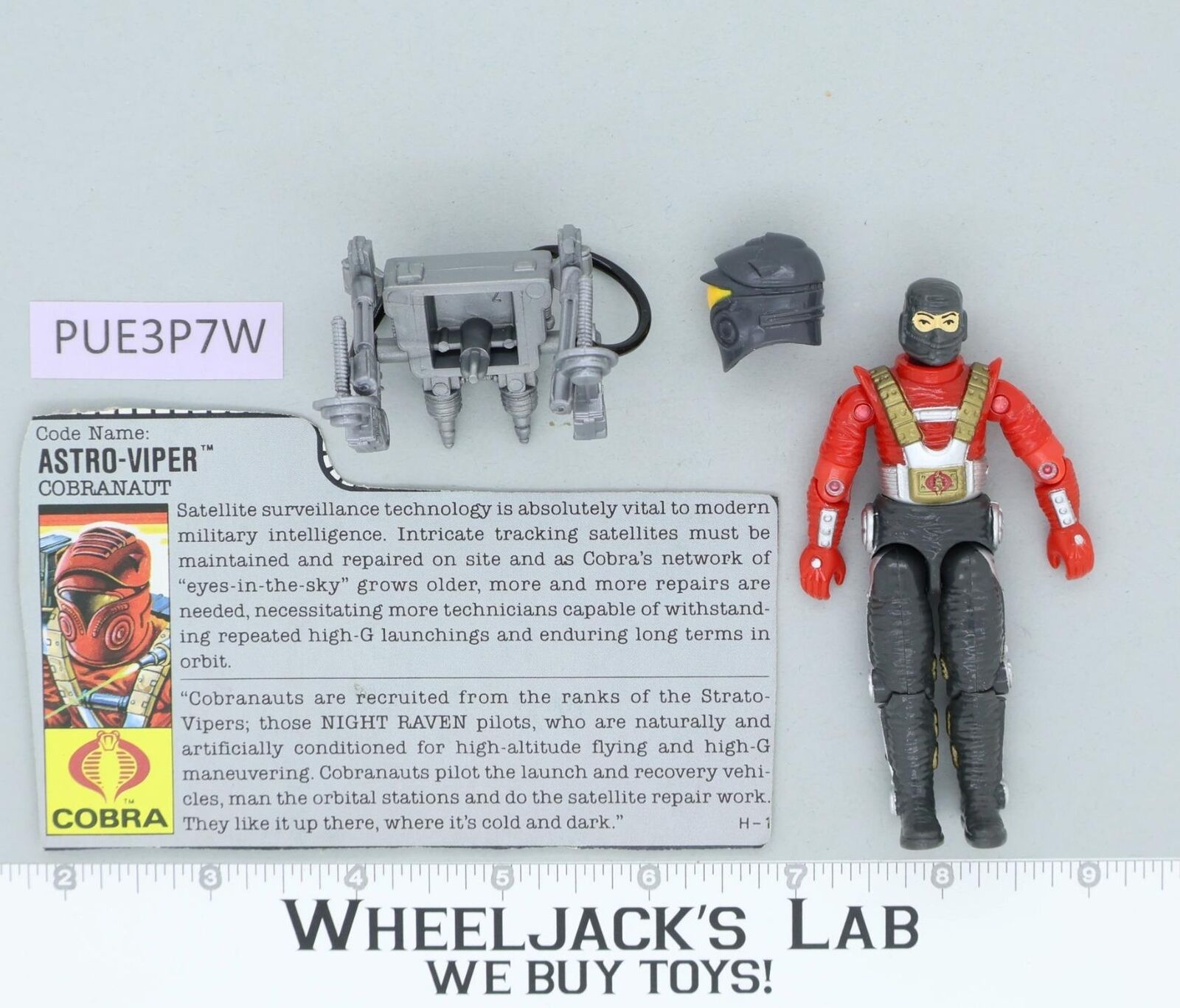 Astro Viper V1 100% Complete G.I. Joe 1988 Hasbro Vintage Action Figure ...