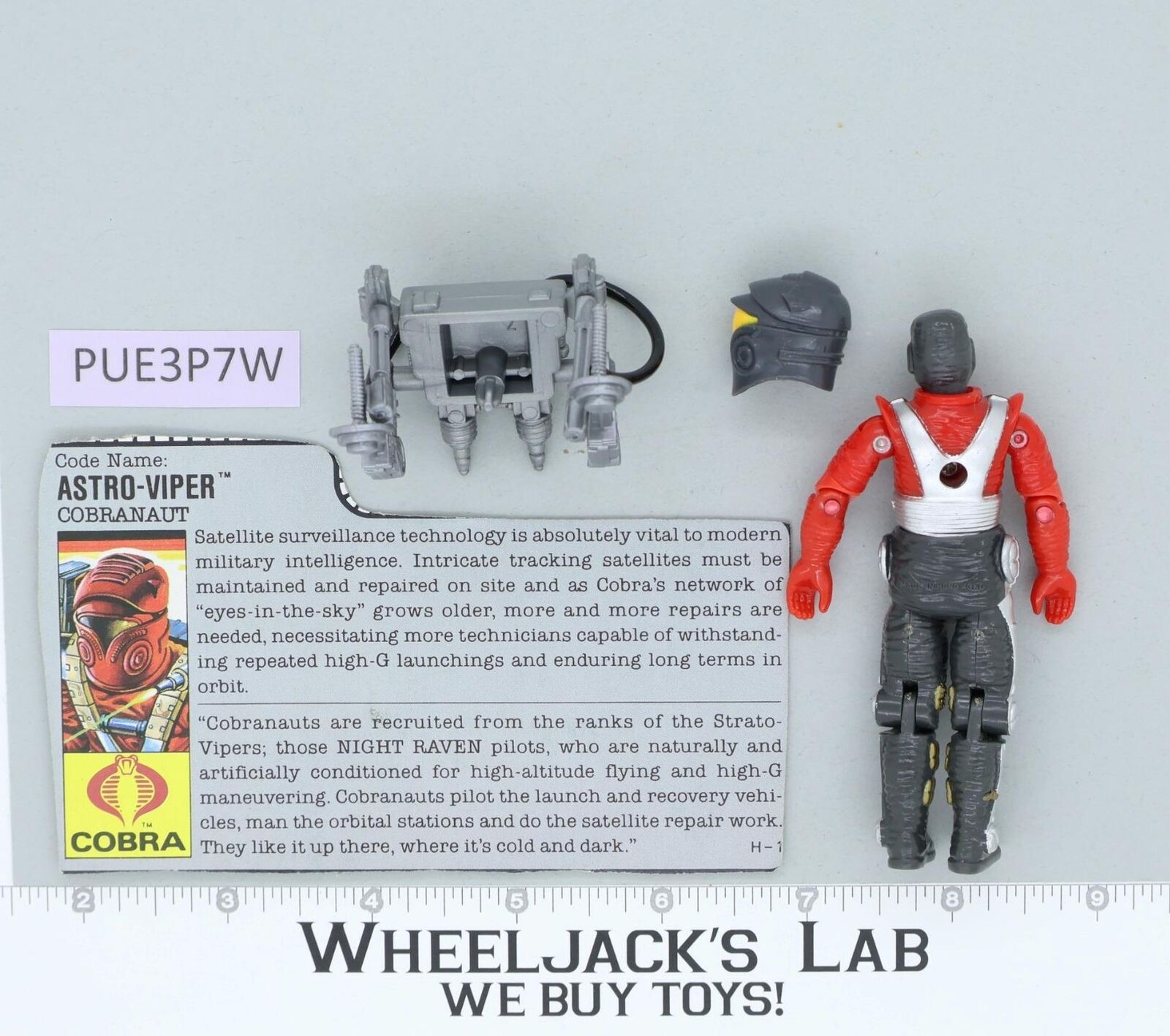 Astro Viper V1 100% Complete G.I. Joe 1988 Hasbro Vintage Action Figure ...