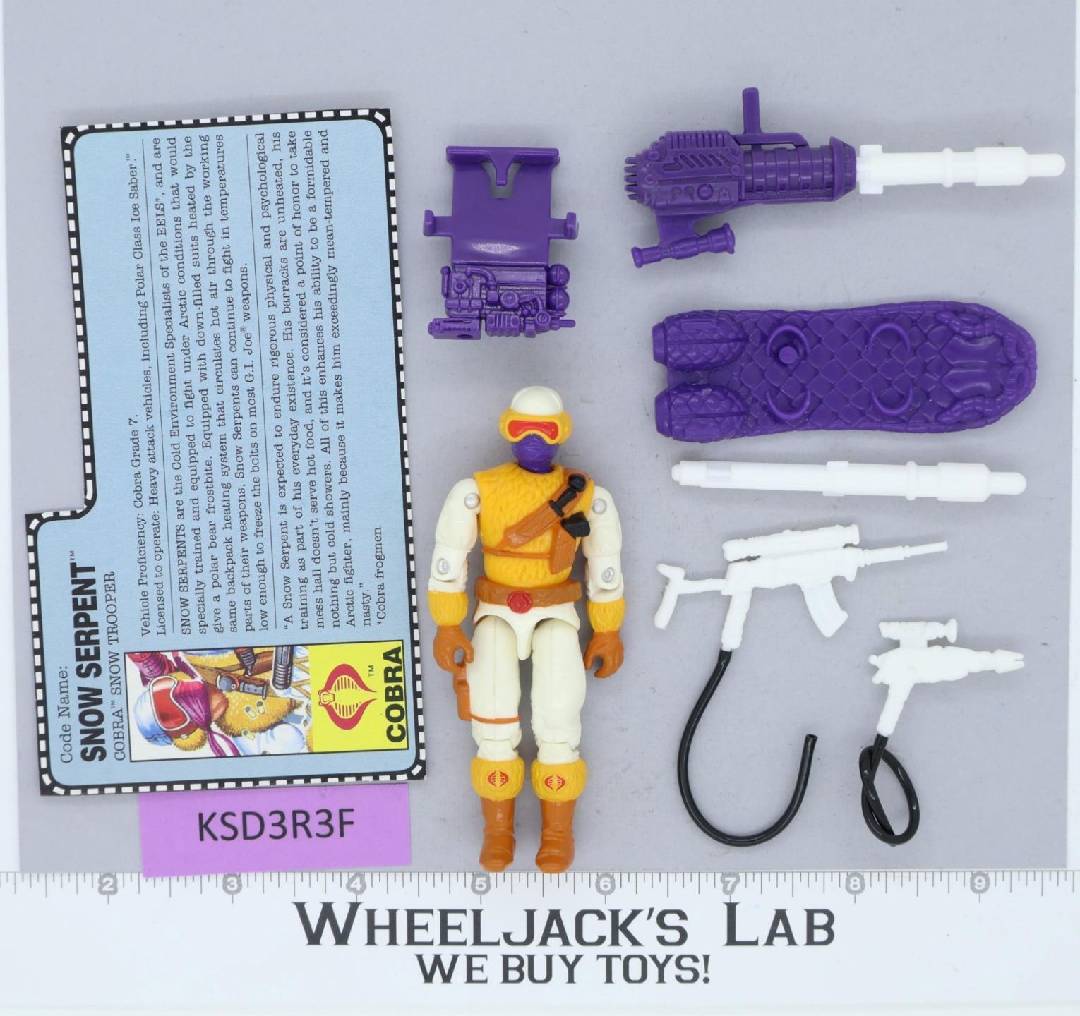 Snow Serpent V2 100% Complete G.I. Joe 1991 Hasbro Vintage Action ...
