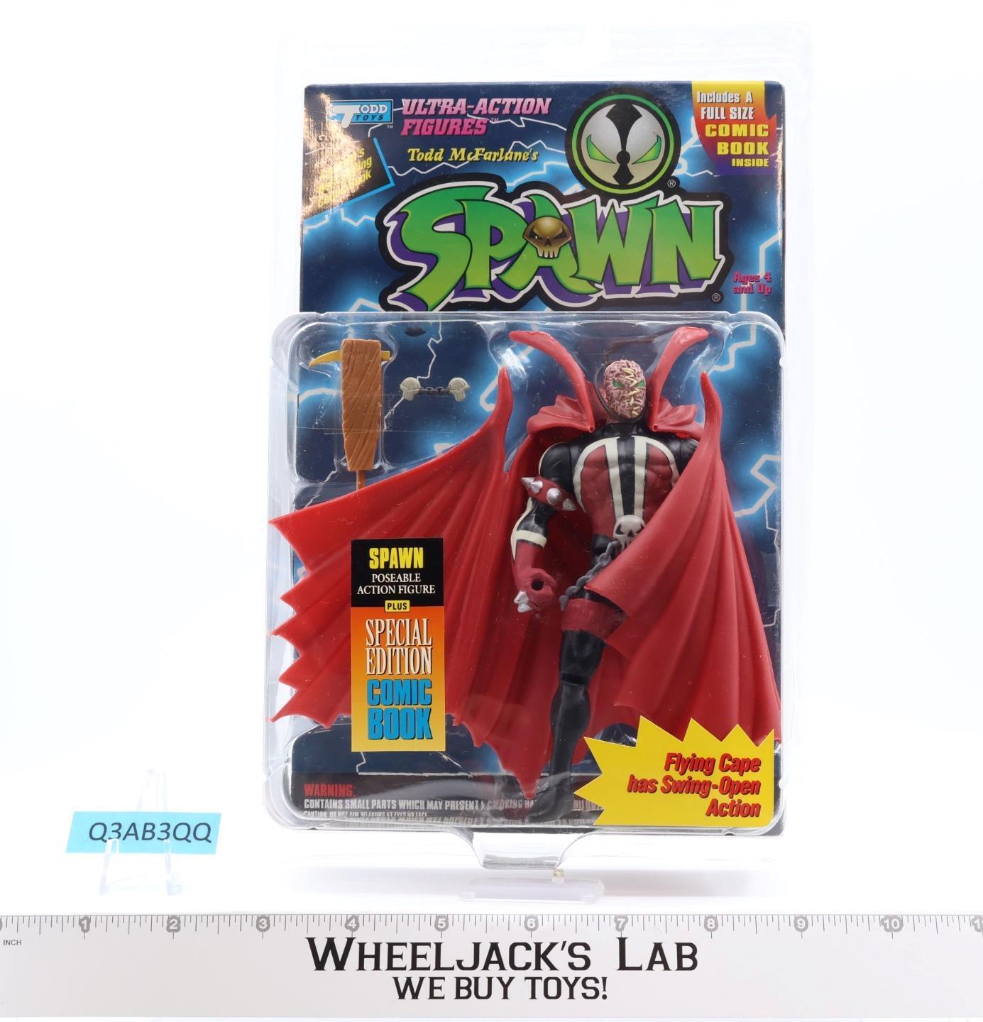 Spawn Flying Cape + Comic Book Spawn 1994 Todd Toys Action Figure NEW ...