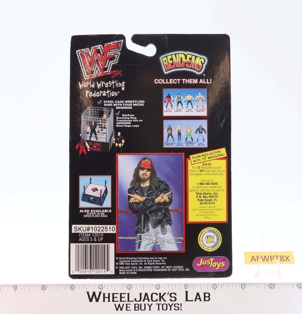 X-Pac Bend-Ems WWF 1998 Just Toys Wrestling Figure Series IX MOSC NEW ...
