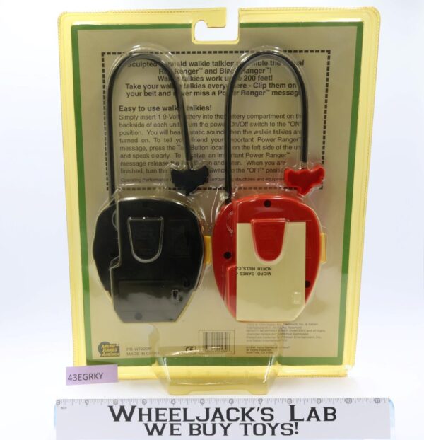 Handheld Walkie Talkies Mighty Morphin Power Rangers 1994 Micro Games ...