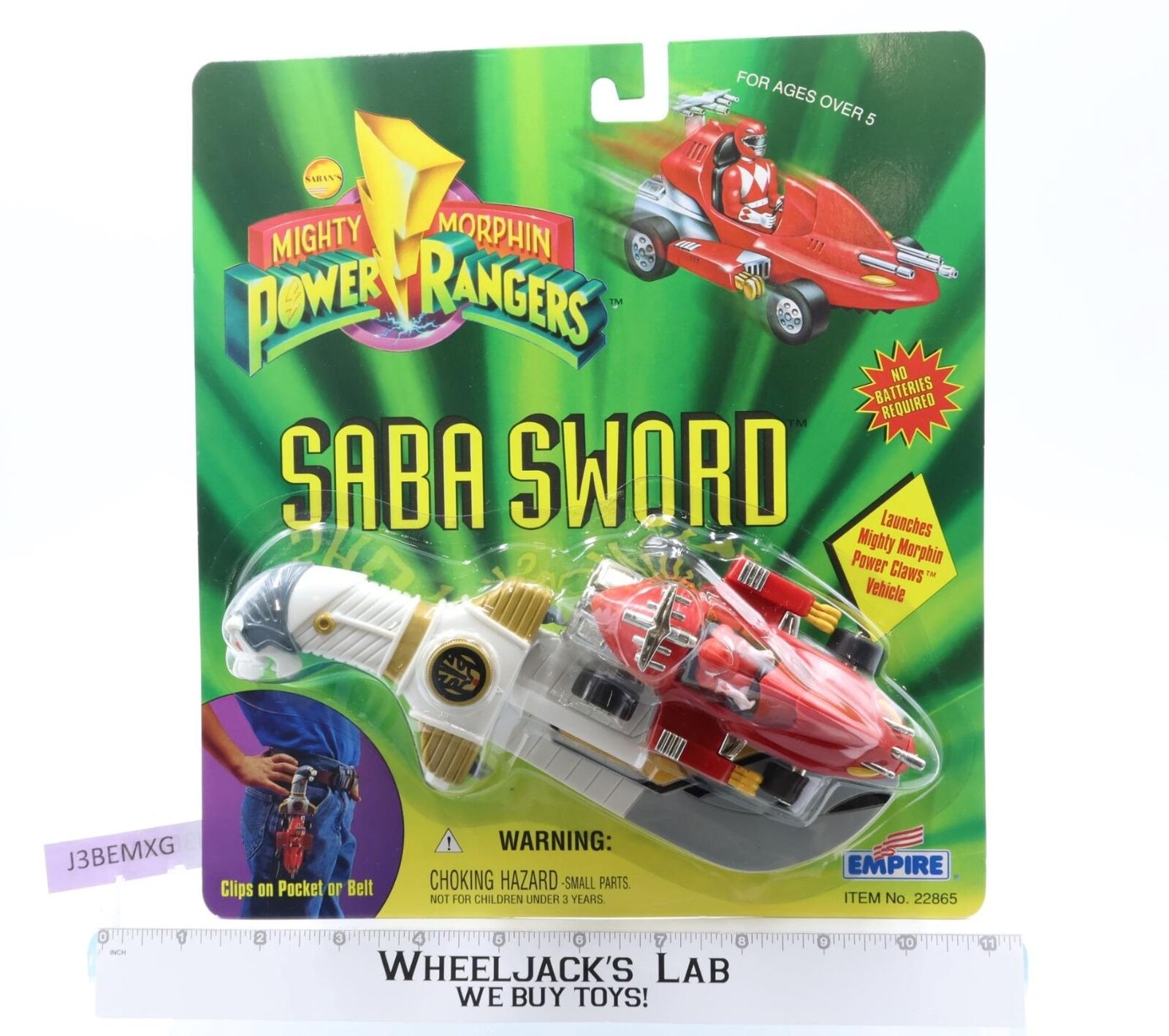 Saba Sword Launcher Mighty Morphin Power Rangers 1994 Marchon NEW ...