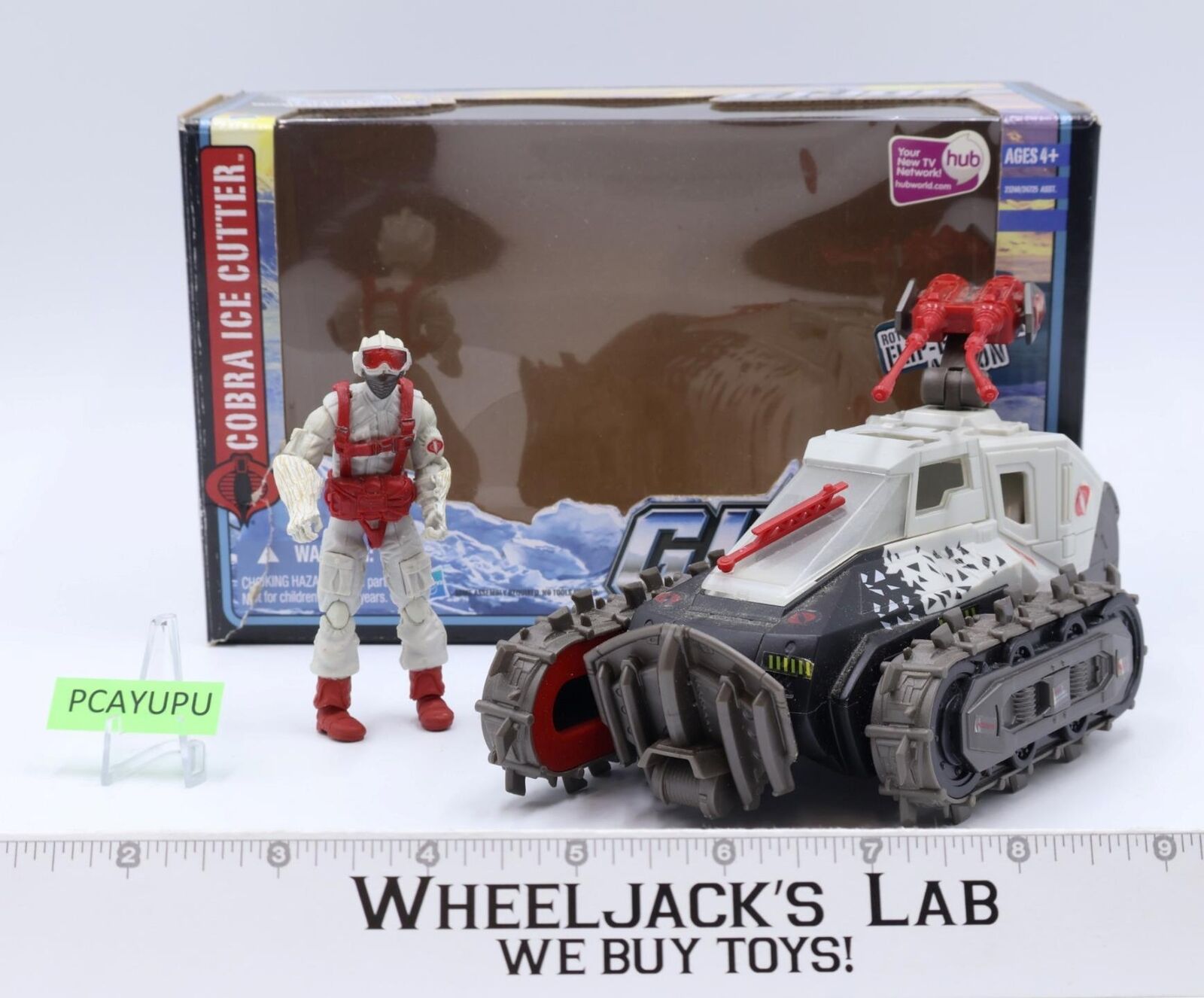 Cobra Ice Cutter With Snow Serpent Officer 100% Complete G.I. Joe 2010 ...