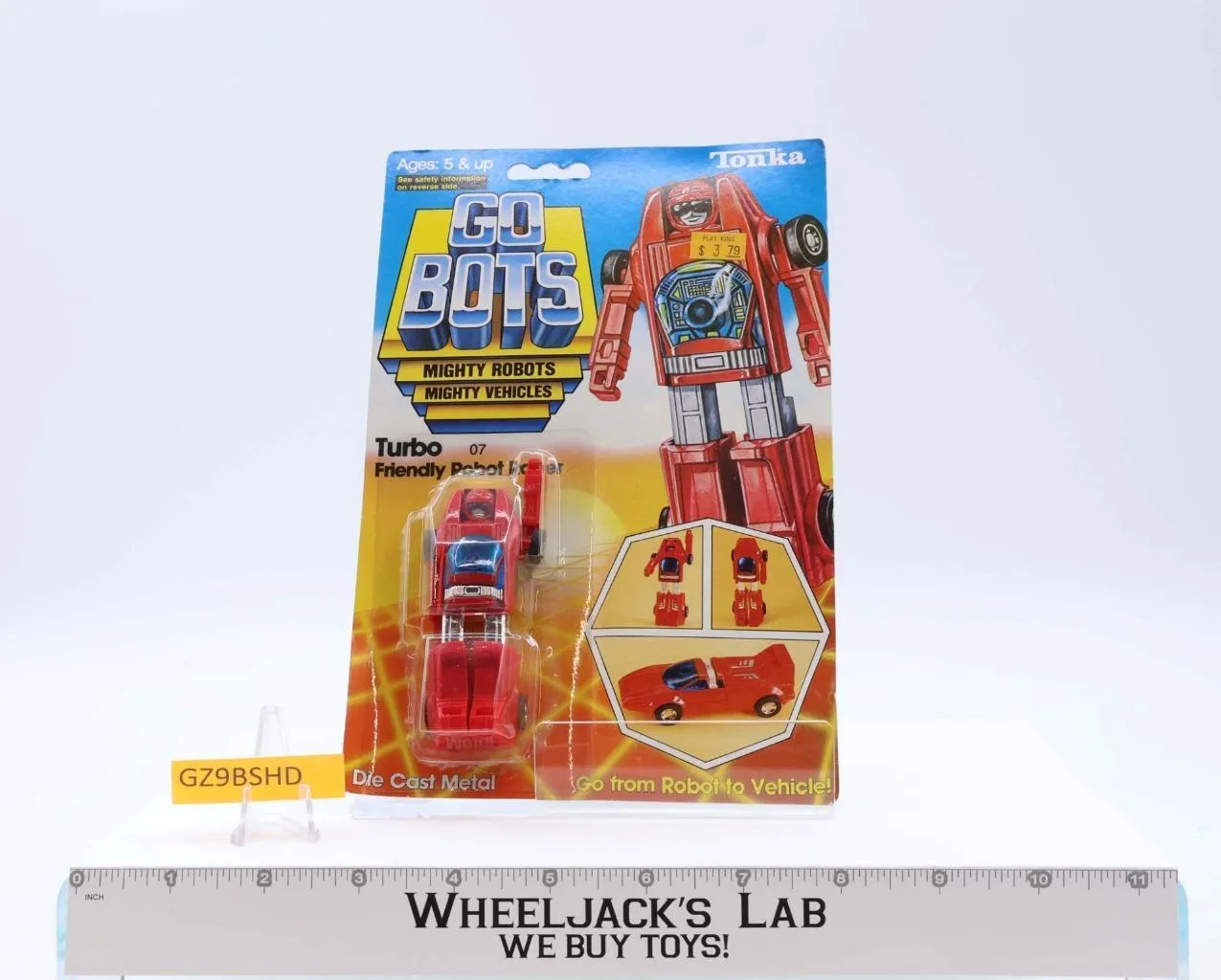 Turbo Friendly Robot Racer Gobots 1983 Tonka Action Figure NEW MOSC ...