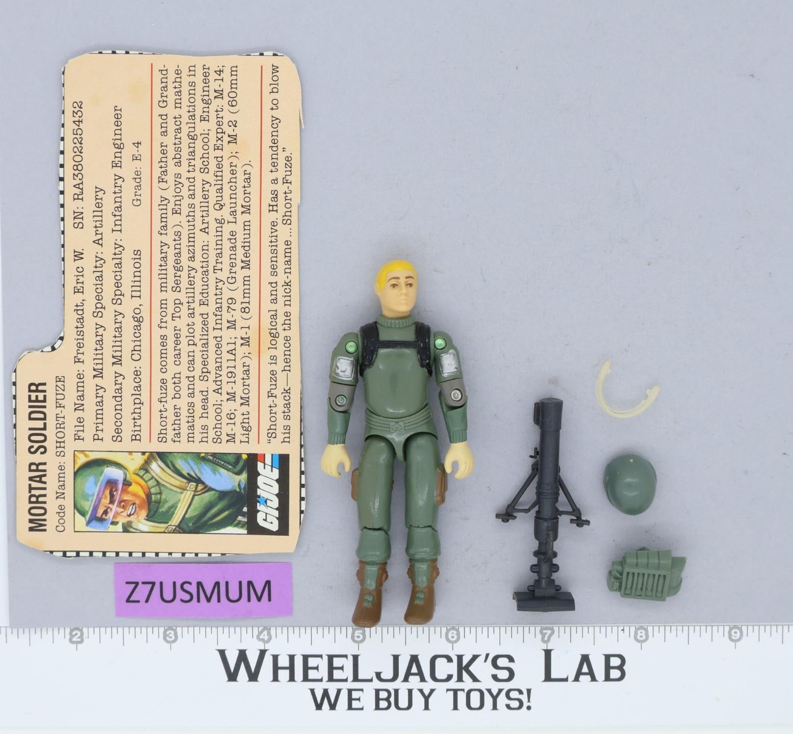 Short-Fuze V1 Straight Arms 100% Complete G.I. Joe 1982 Hasbro Vintage ...