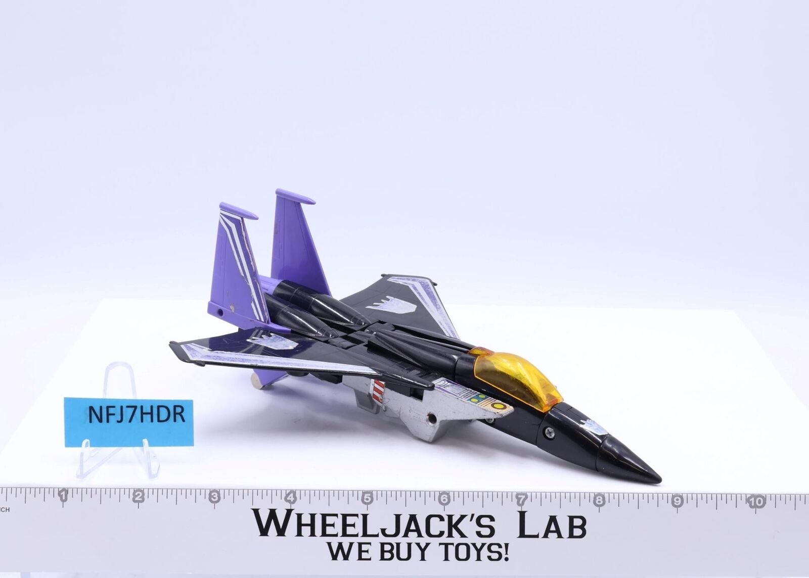 Skywarp 1984 Vintage G1 Transformers F-15 Fighter Hasbro Action Figure ...