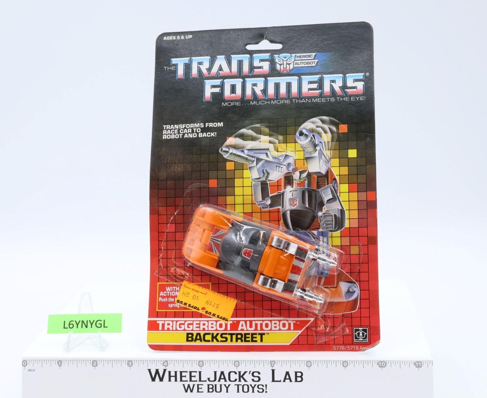 Backstreet 100% Complete Triggerbot W/CARDBACK & BUBBLE G1 Transformers ...