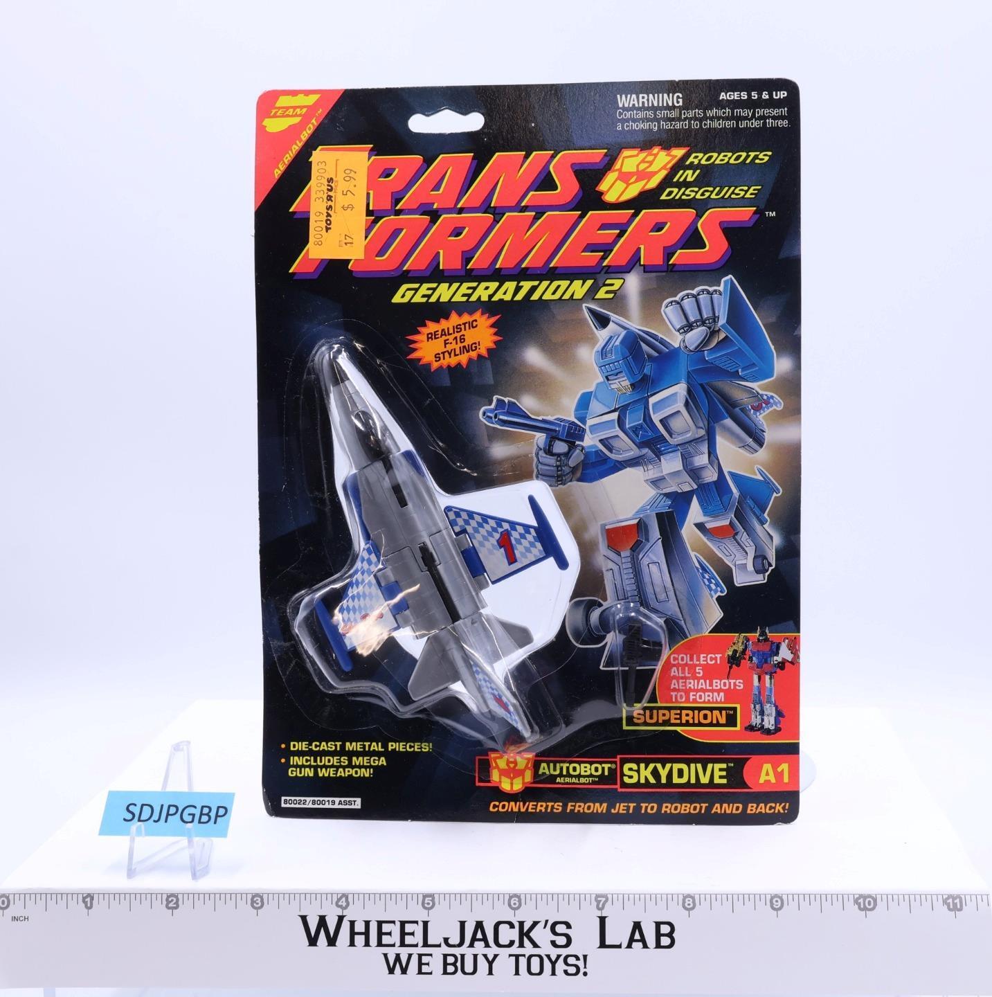 Skydive Aerialbot Autobot G2 Transformers 1993 Hasbro Figure NEW MOSC ...