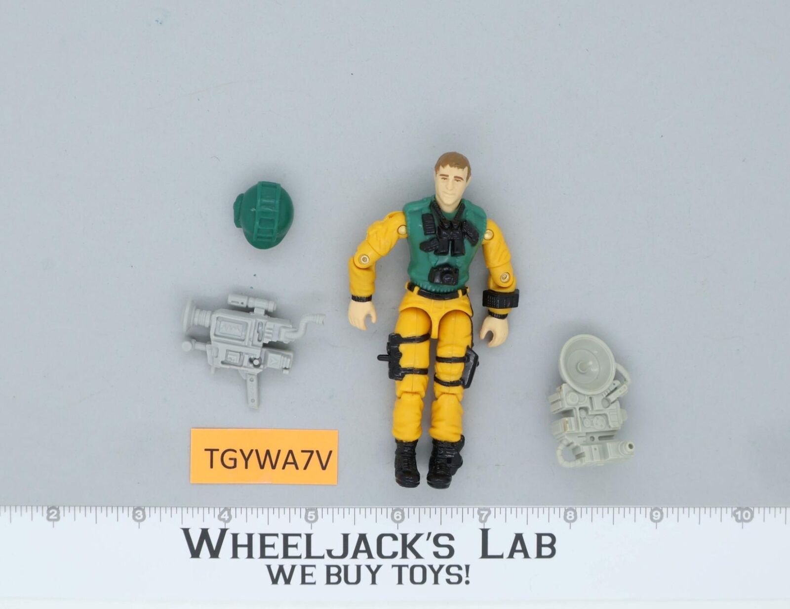 Scoop V1 G.I. Joe 1989 Hasbro Vintage Action Figure - Wheeljack's Lab