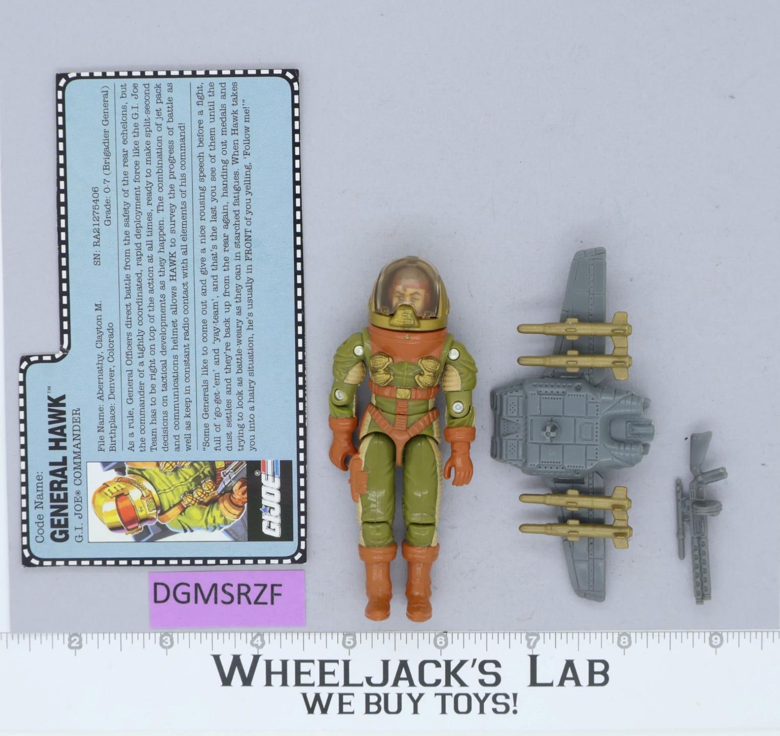 General Hawk V1 100% Complete G.I. Joe 1991 Hasbro Vintage Action ...