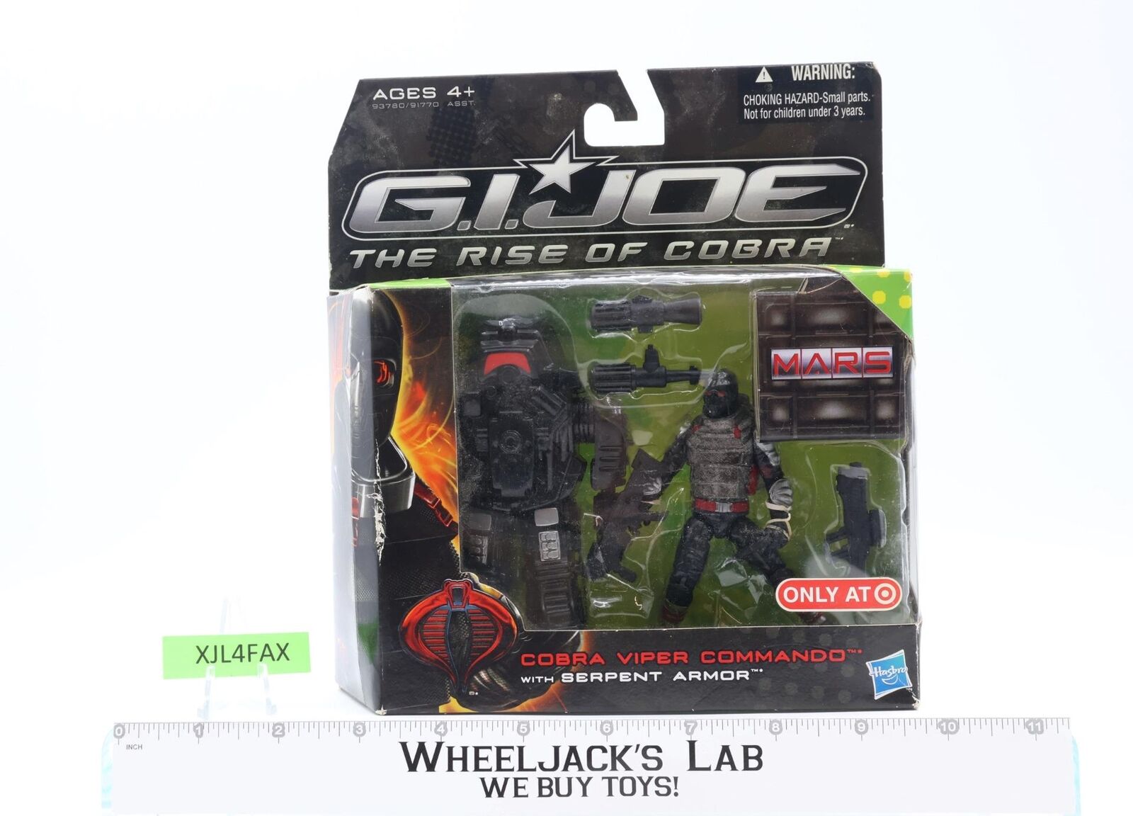 Cobra Viper Commando Serpent Armor 100% Complete G.I. Joe Action Figure ...