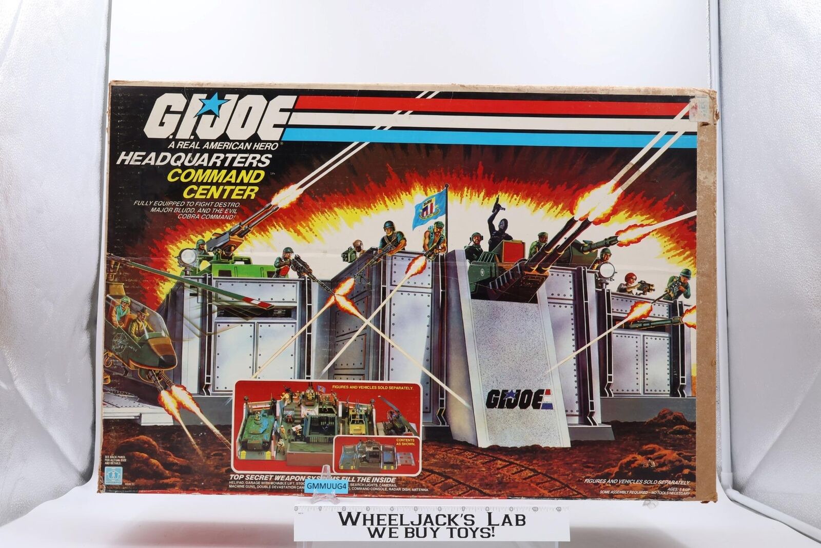 Headquarters Command Center 100% Complete UNBROKEN GI Joe 1983 Hasbro - Wheeljack's Lab