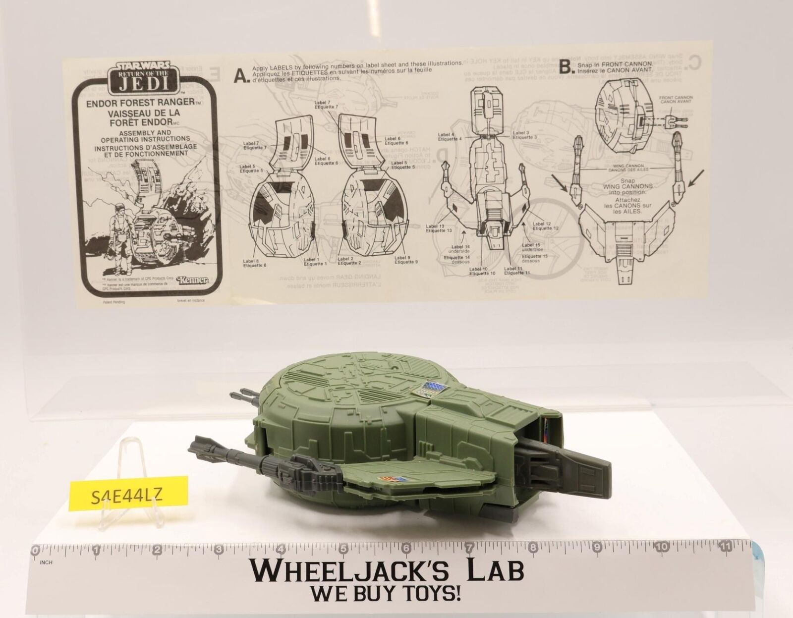 Endor Forest Ranger Mini Rig 100% Complete Star Wars ROTJ 1984 Kenner ...