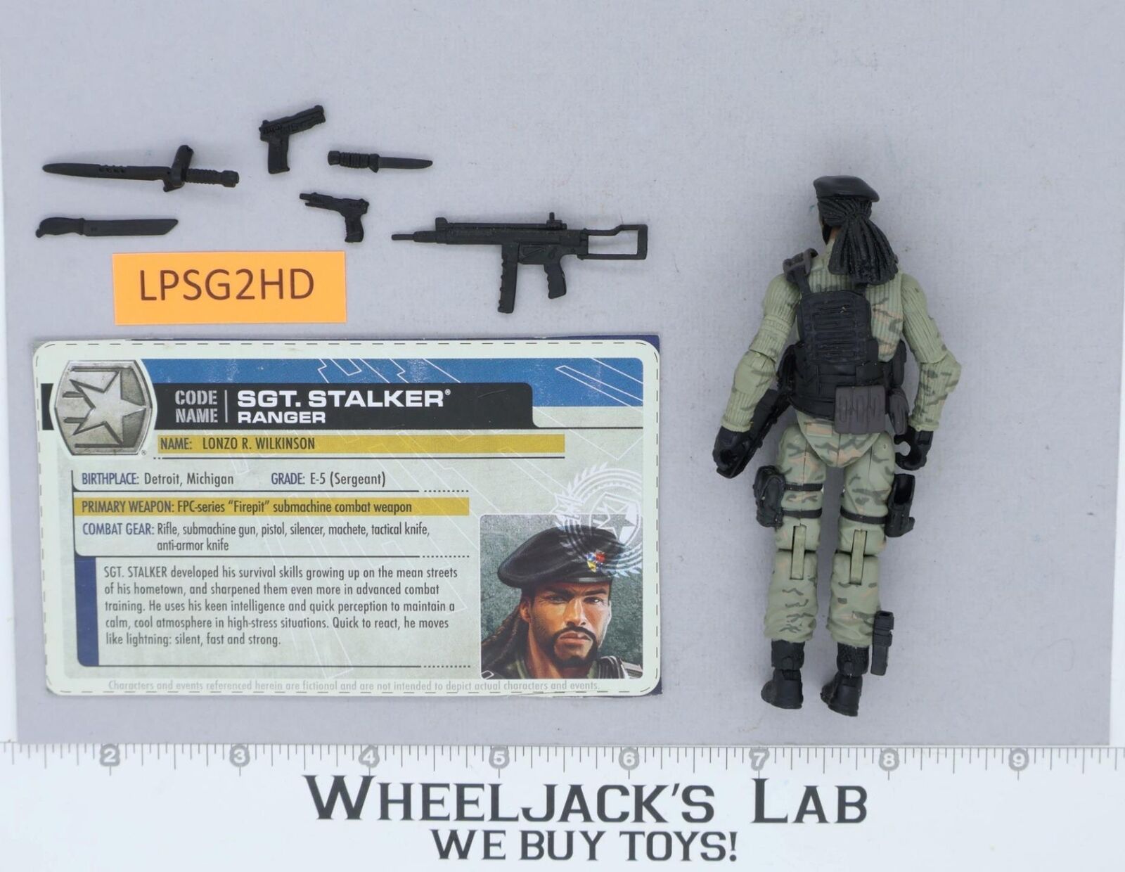 Sgt. Stalker v13 100% Complete GI Joe 30th Anniversary 2008 Hasbro ...