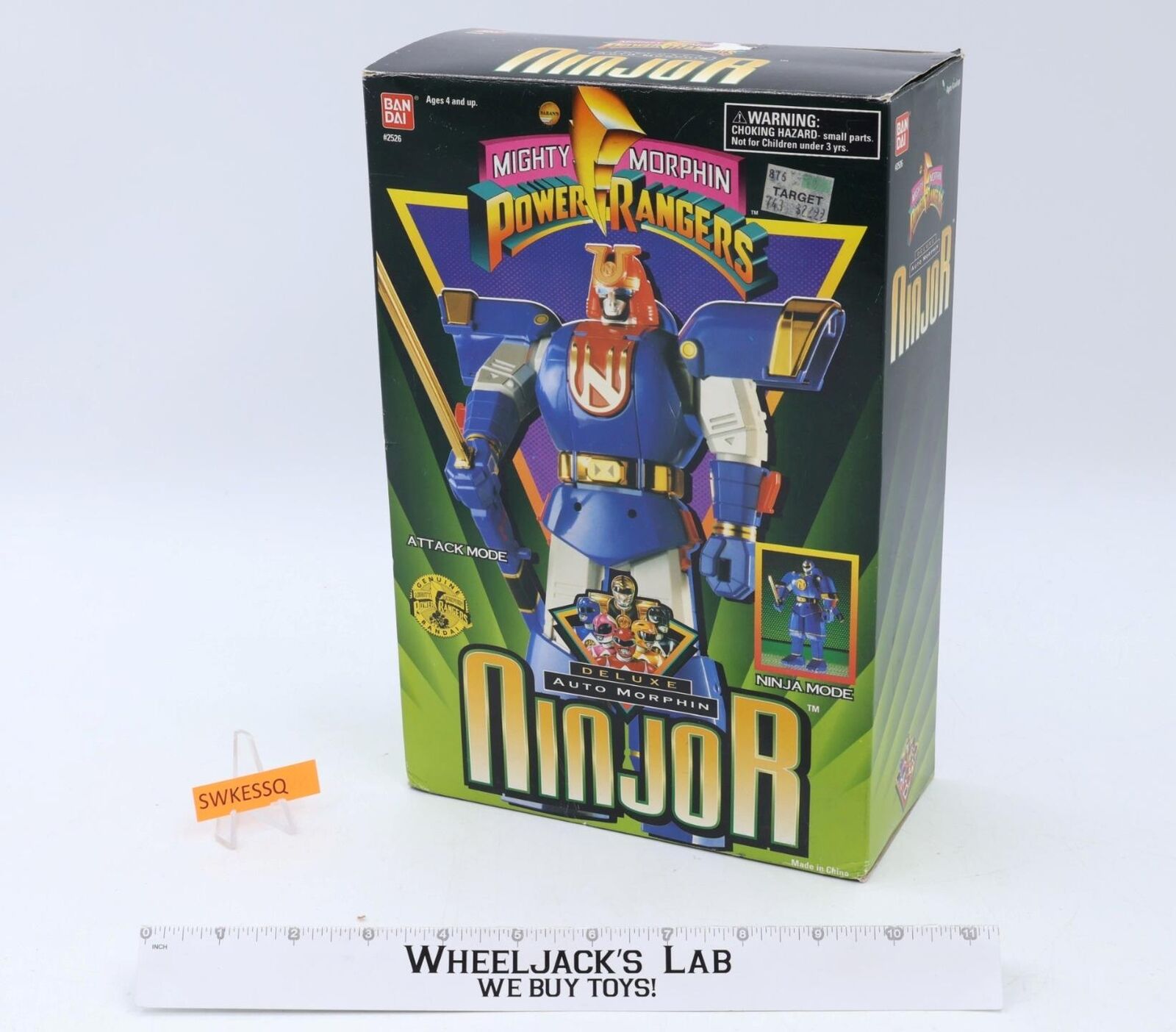 Deluxe Auto Morphin Ninjor Mighty Morphin Power Rangers 1993 Bandai ...
