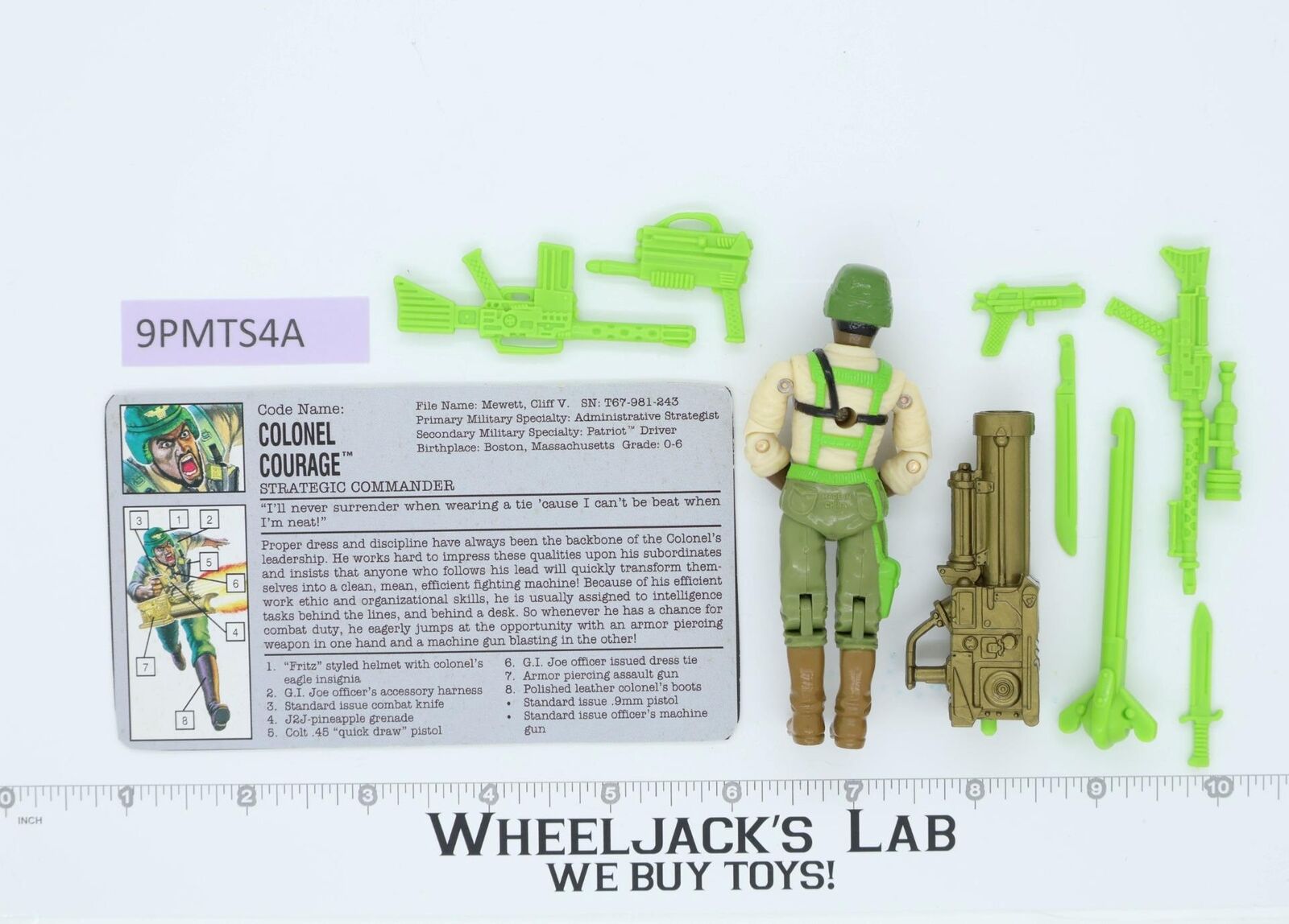 Colonel Courage V1 100% Complete G.I. Joe 1993 Hasbro Vintage Action ...