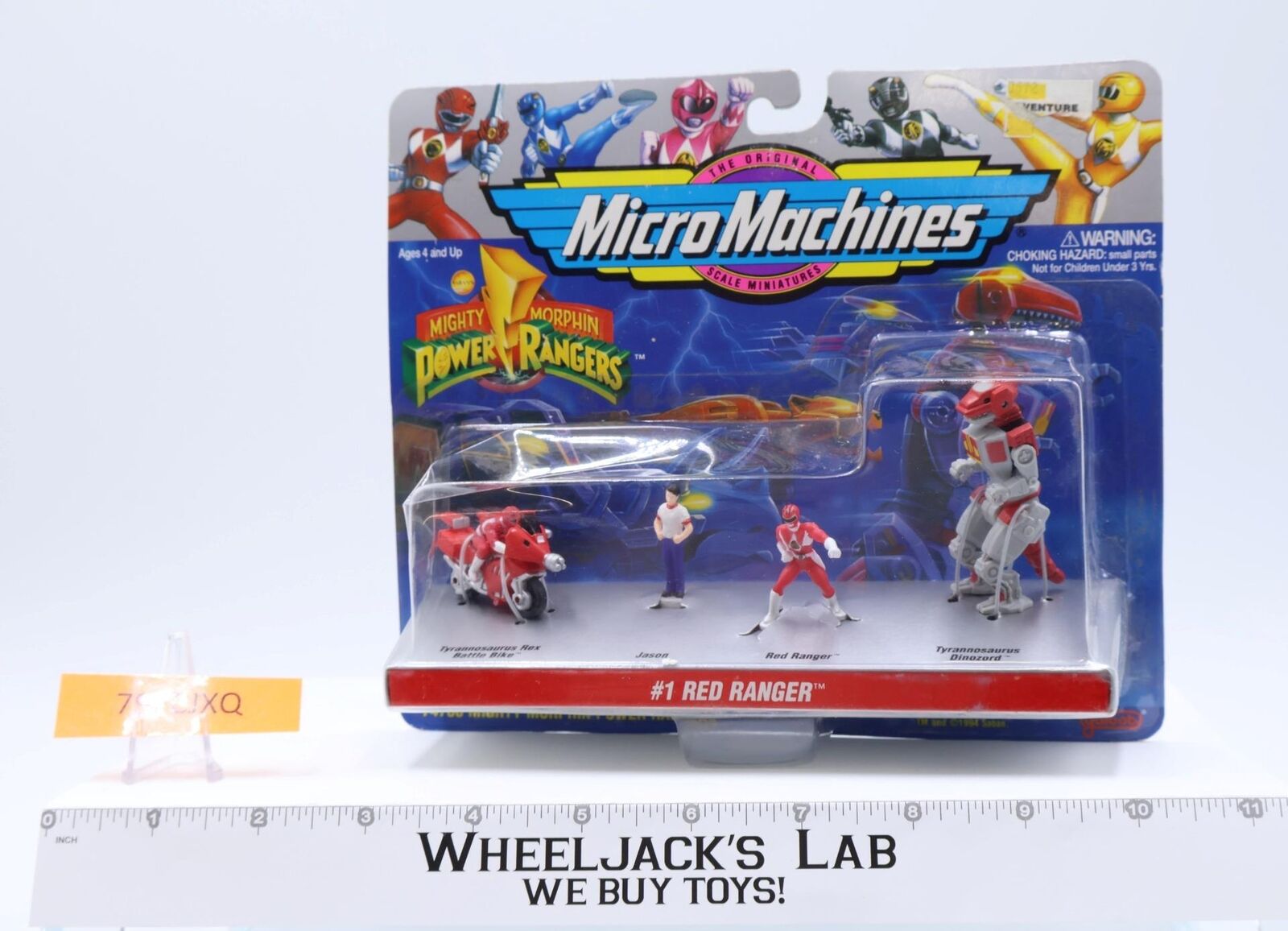 #1 Red Ranger Micro Machines Power Rangers 1994 Galoob Vintage NEW MOSC ...