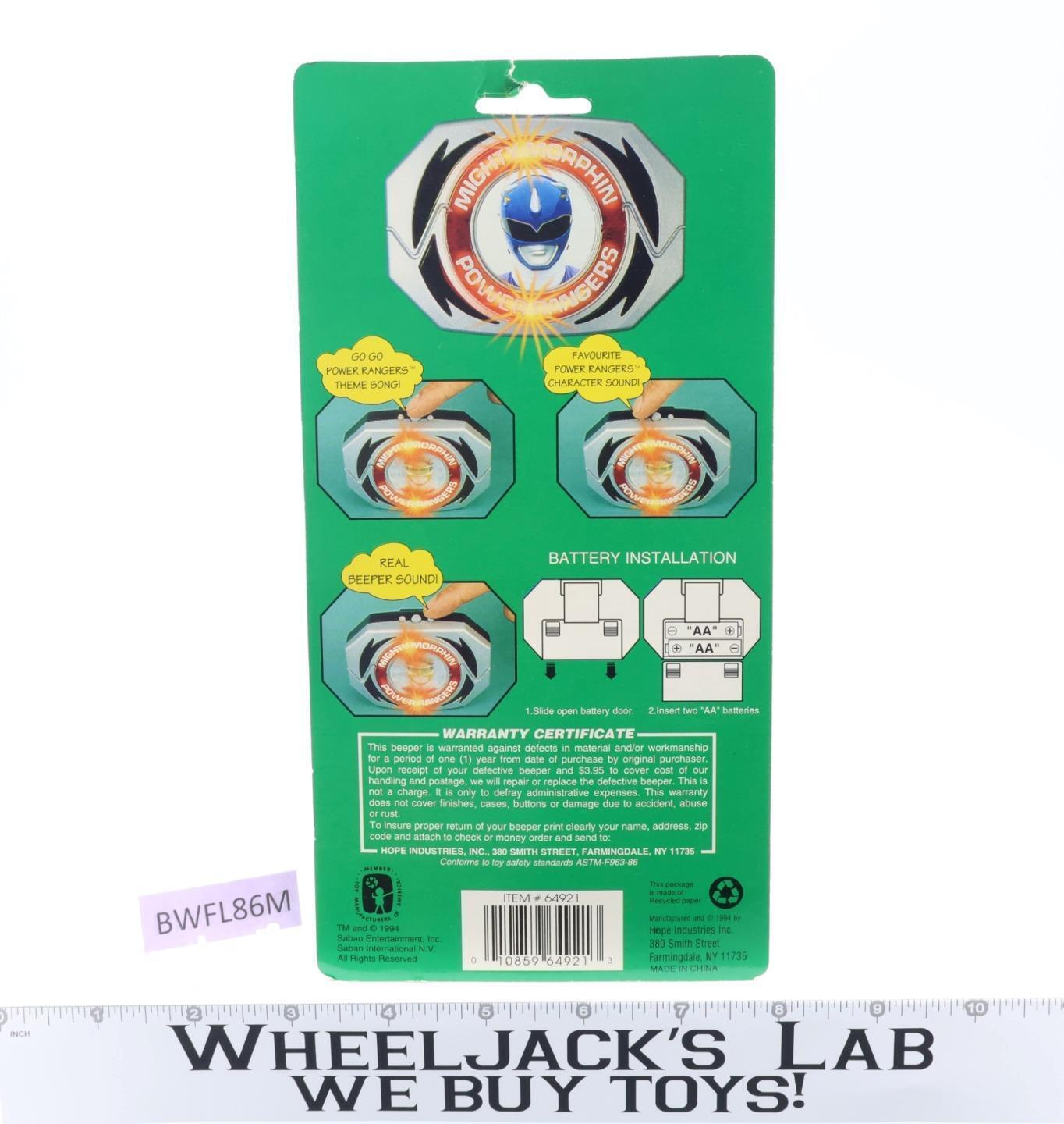 Blue Ranger Talking Morpher Mighty Morphin Power Rangers 1994 Hope Ind ...