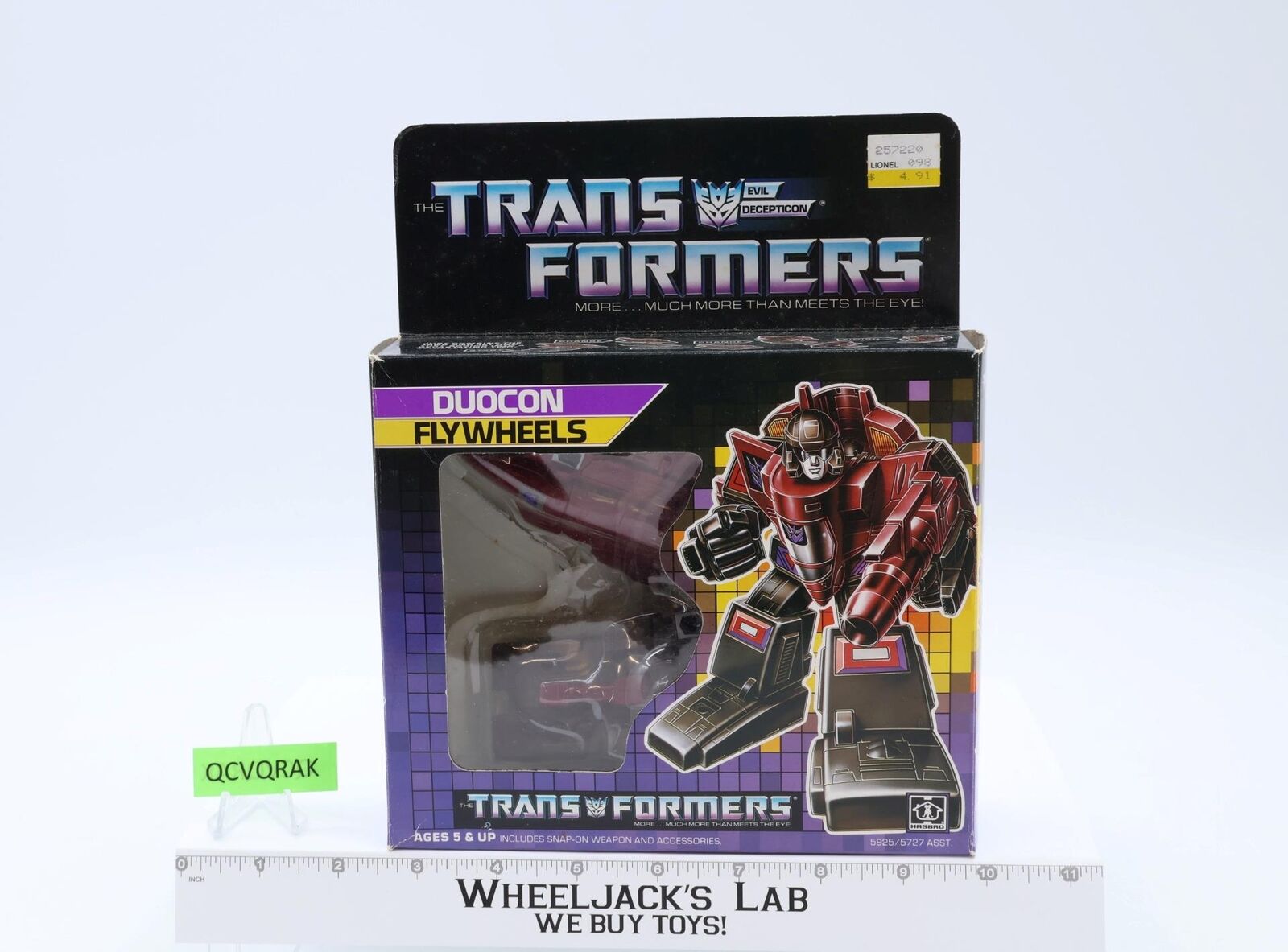 Duocon Flywheels W/Box & Insert 100% Complete Vintage G1 Transformers ...