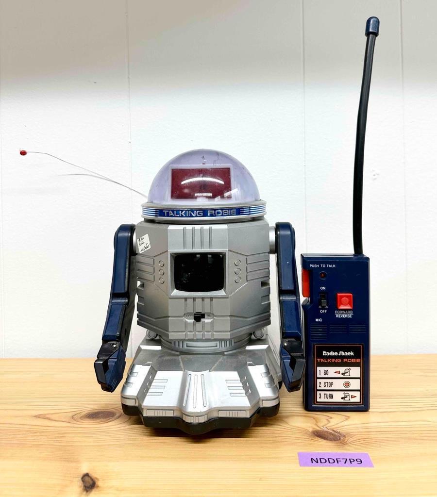 Talking Robie W/Remote Control Robot Radio Shack Action Figure ...