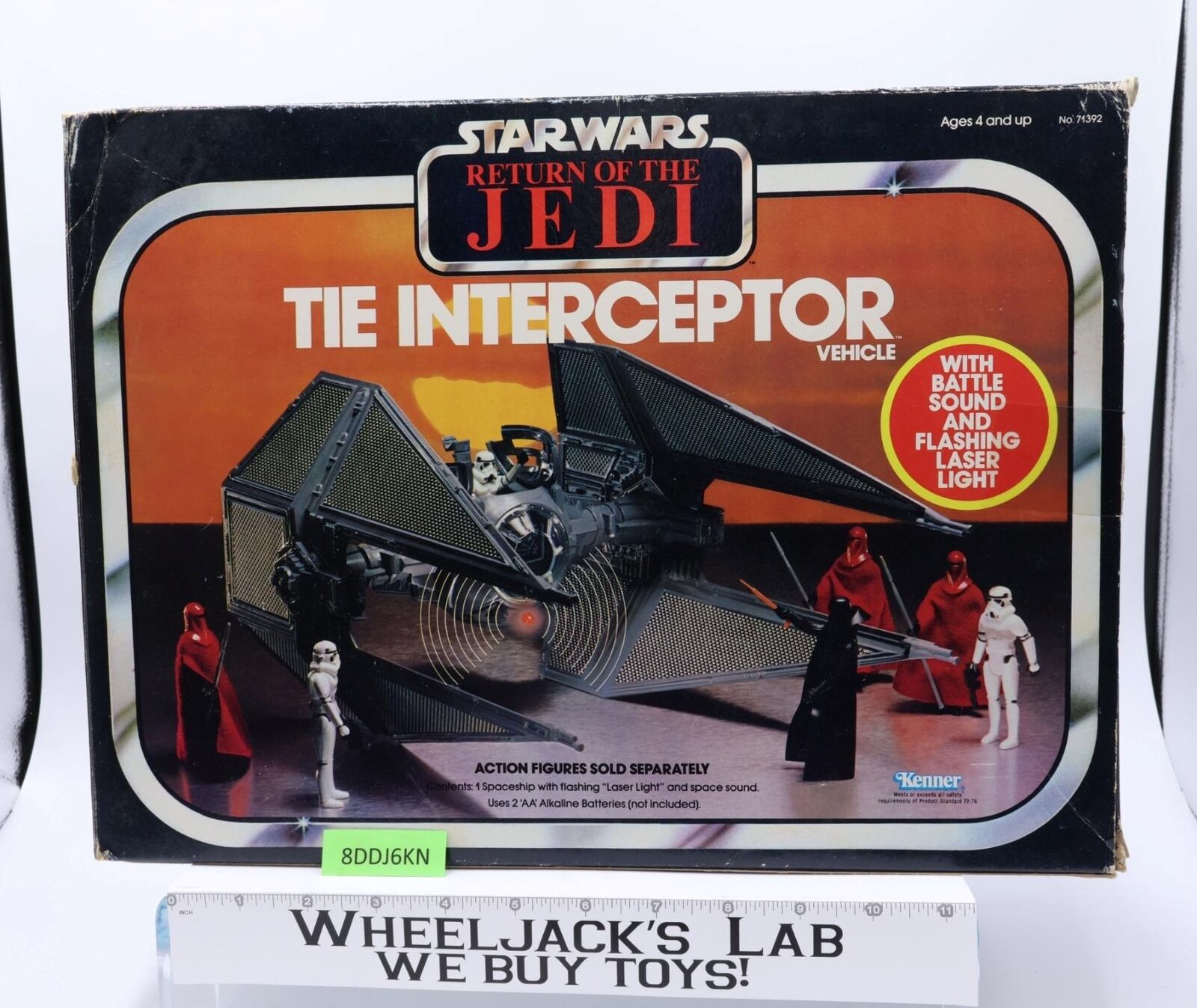 Imperial Tie Interceptor 100% Complete Star Wars ROTJ 1983 Kenner ...
