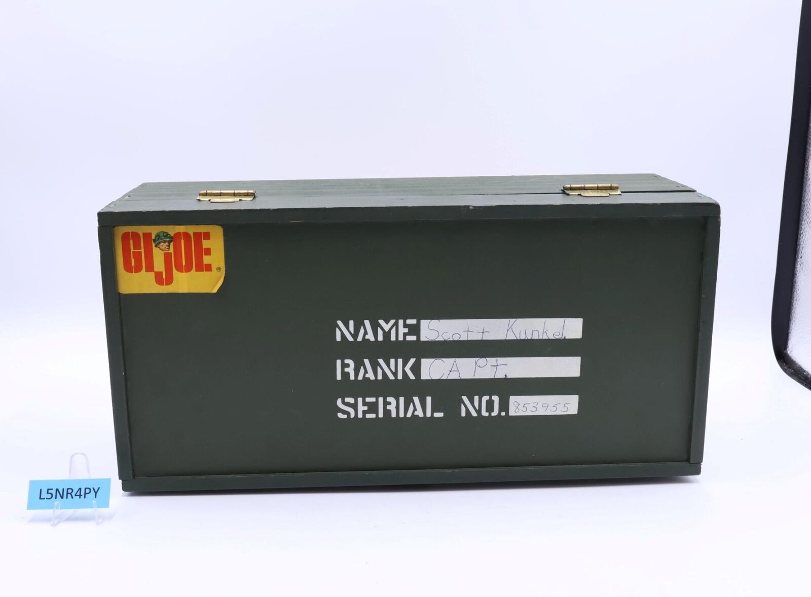 Wooden Footlocker Foot Locker W/Gear Tray 1964 GI Joe ARAH Hasbro ...