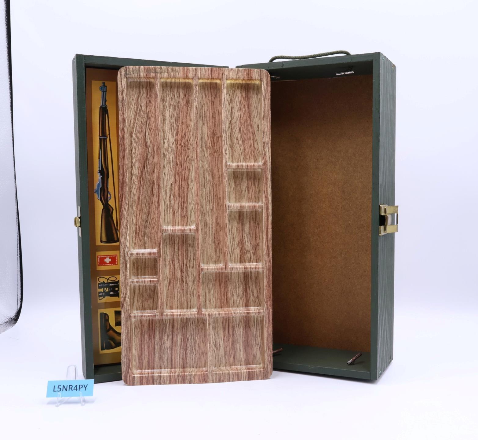 Wooden Footlocker Foot Locker W/Gear Tray 1964 GI Joe ARAH Hasbro ...