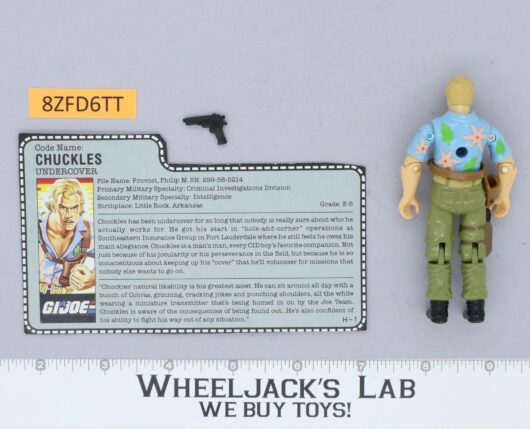 Chuckles V1 100% Complete G.I. Joe 1987 Hasbro Vintage Action Figure ...