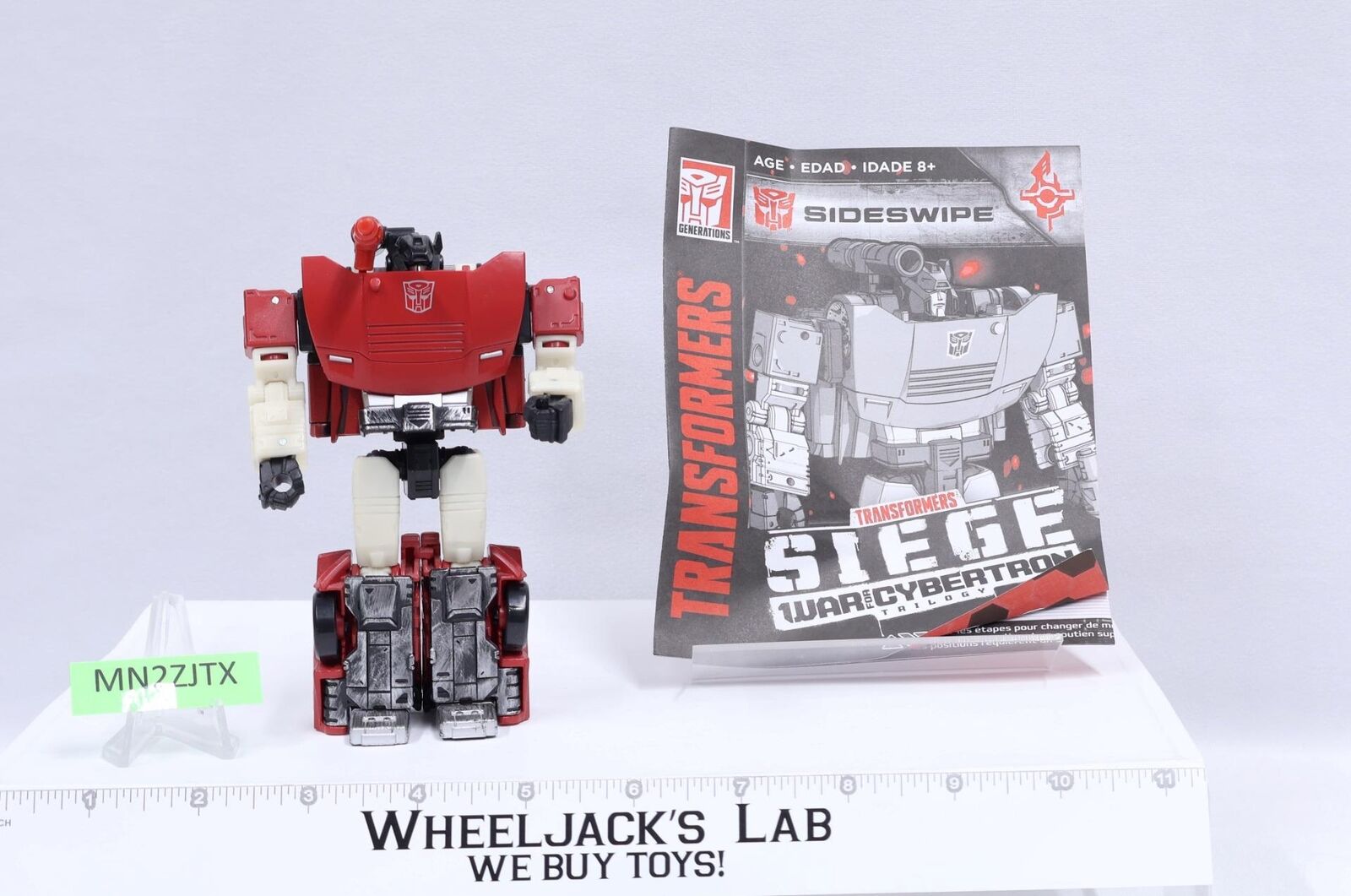 Sideswipe 100% Complete Siege WFC Transformers Hasbro 2018 Action ...