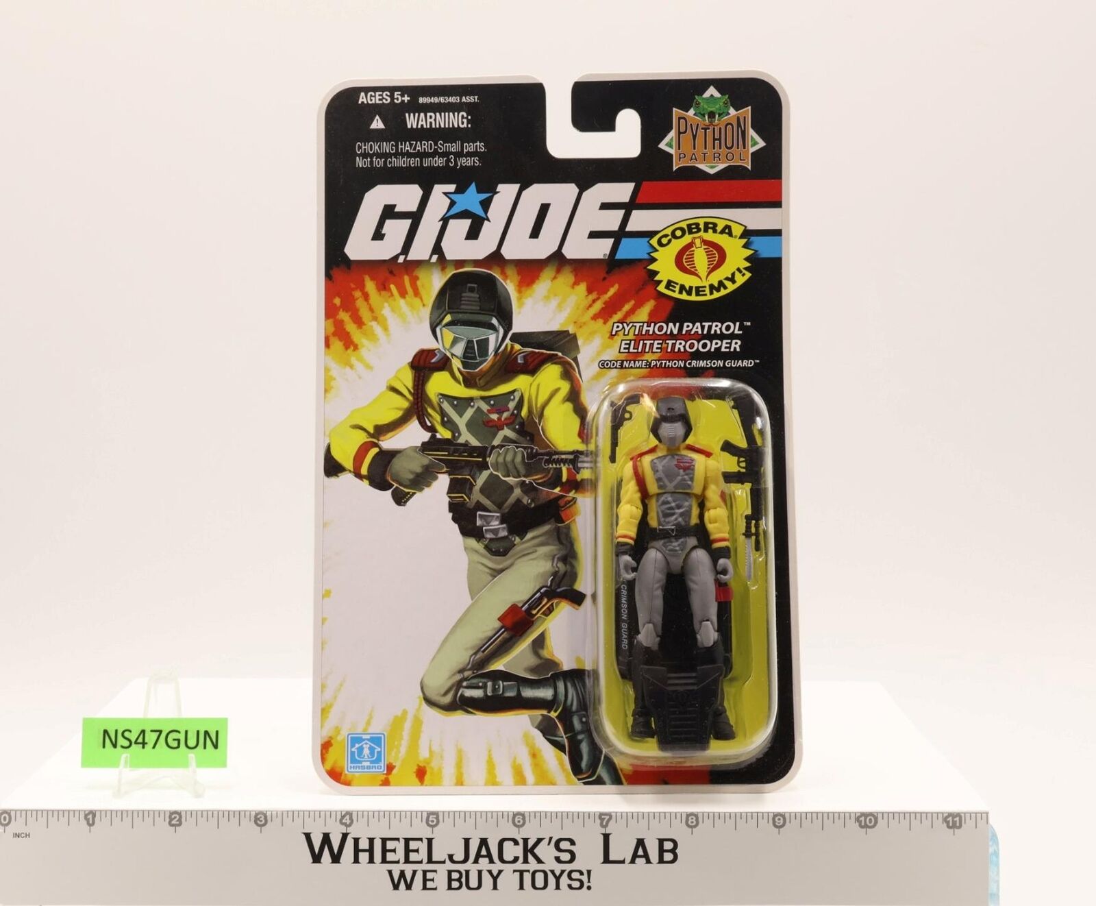 Python Crimson Guard GI Joe Python Patrol 2008 Hasbro Figure NEW MOSC ...