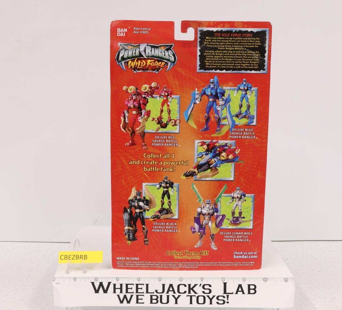 Deluxe Lunar Wolf Savage Battle Power Ranger Complete Wild Force 2002 ...