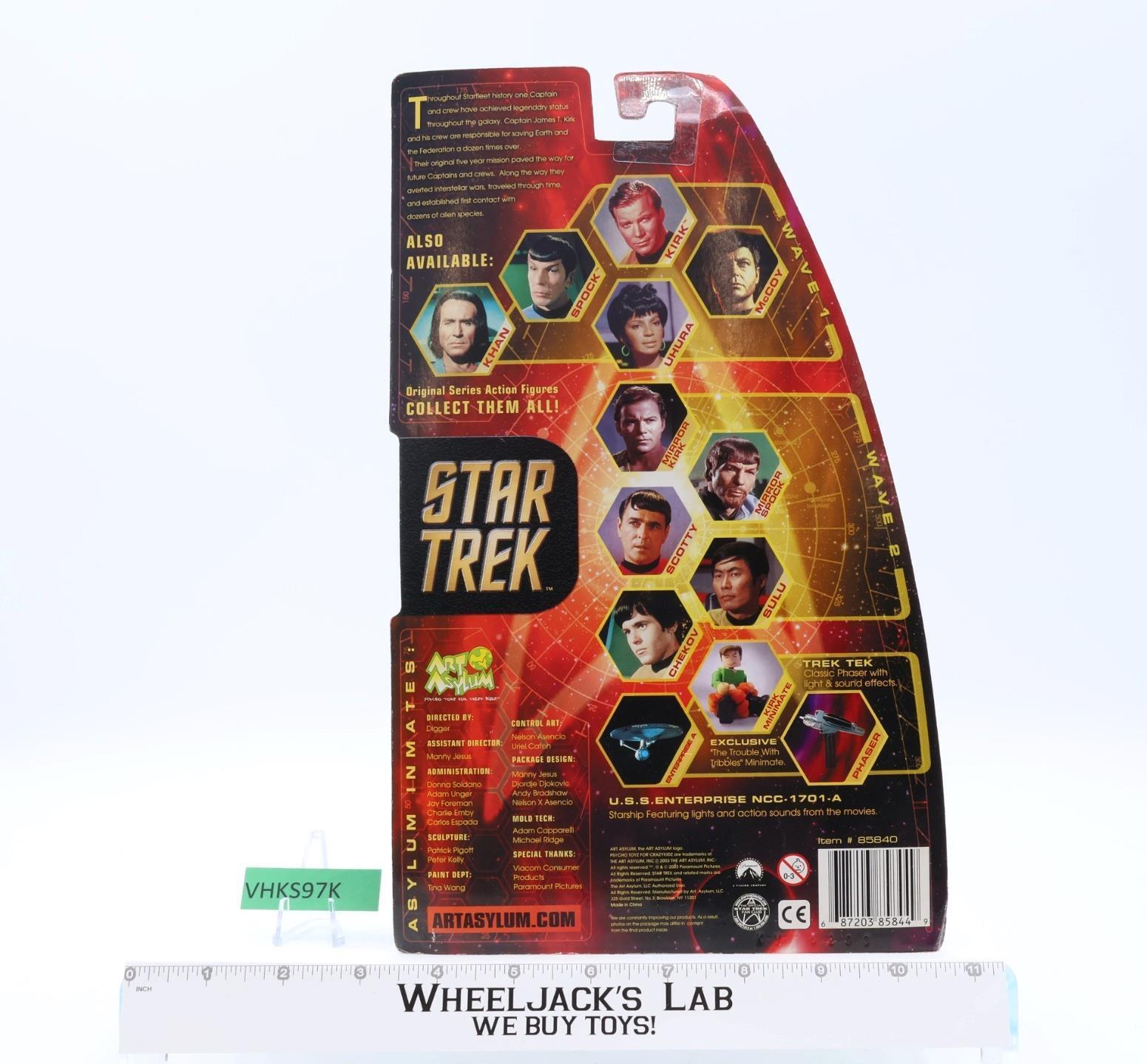 Mirror Kirk Star Trek 2003 Art Asylum Action Figure NEW MOSC SEALED ...