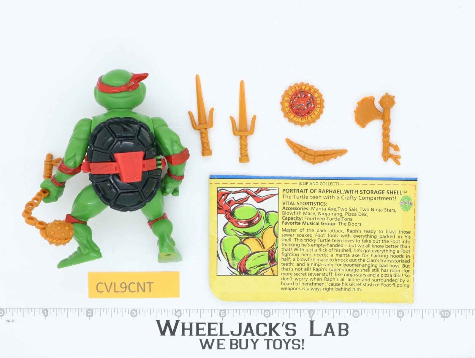 Storage Shell Raphael Teenage Mutant Ninja Turtles TMNT 1991 Playmates ...